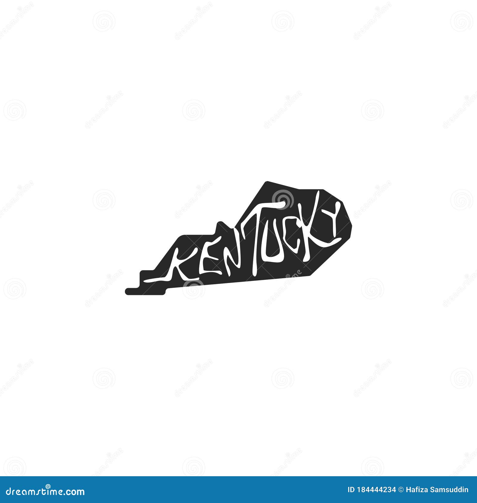 Kentucky State Map. Vector Illustration Decorative Background Design ...