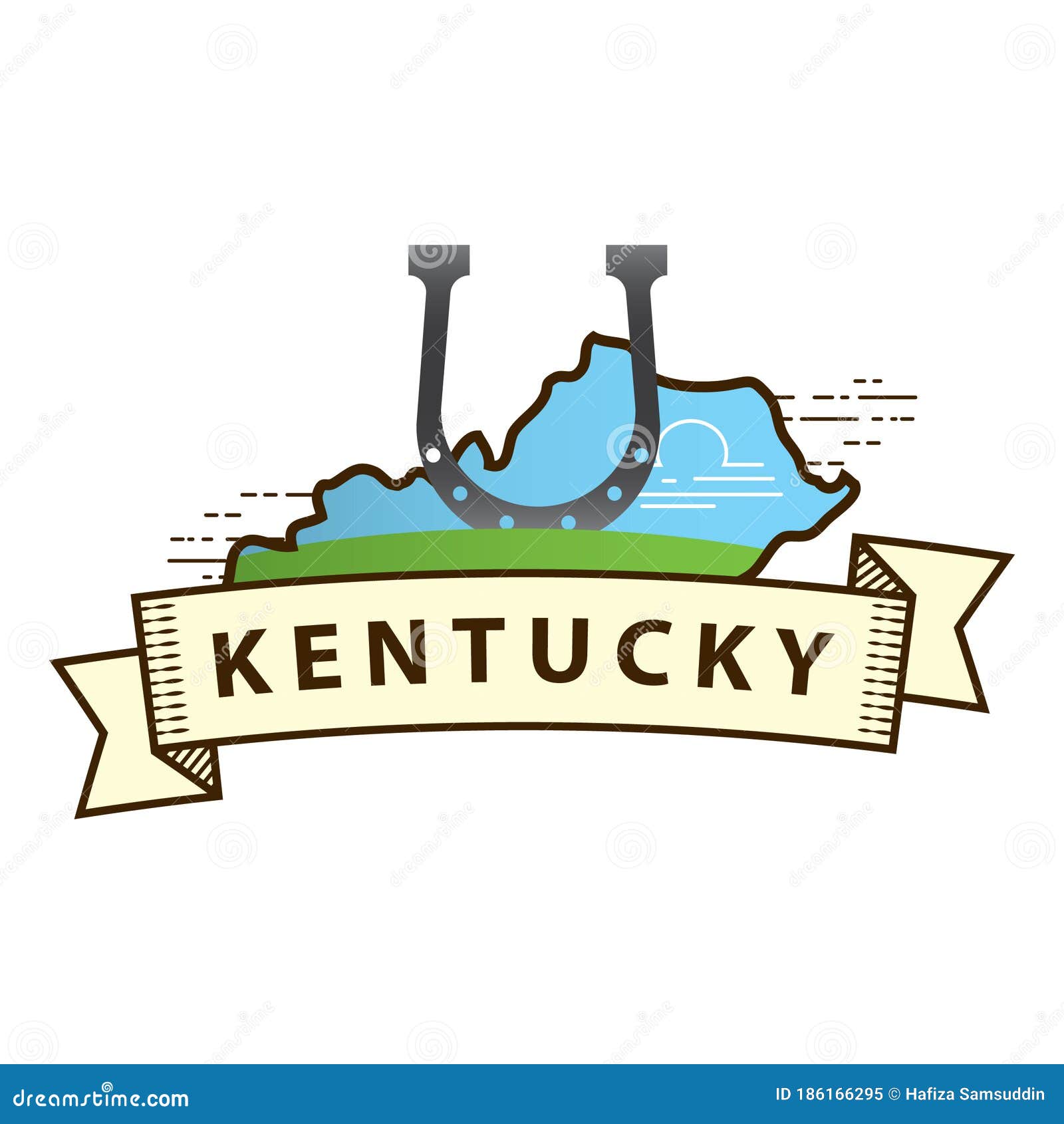 Kentucky State Map. Vector Illustration Decorative Design Stock Vector ...