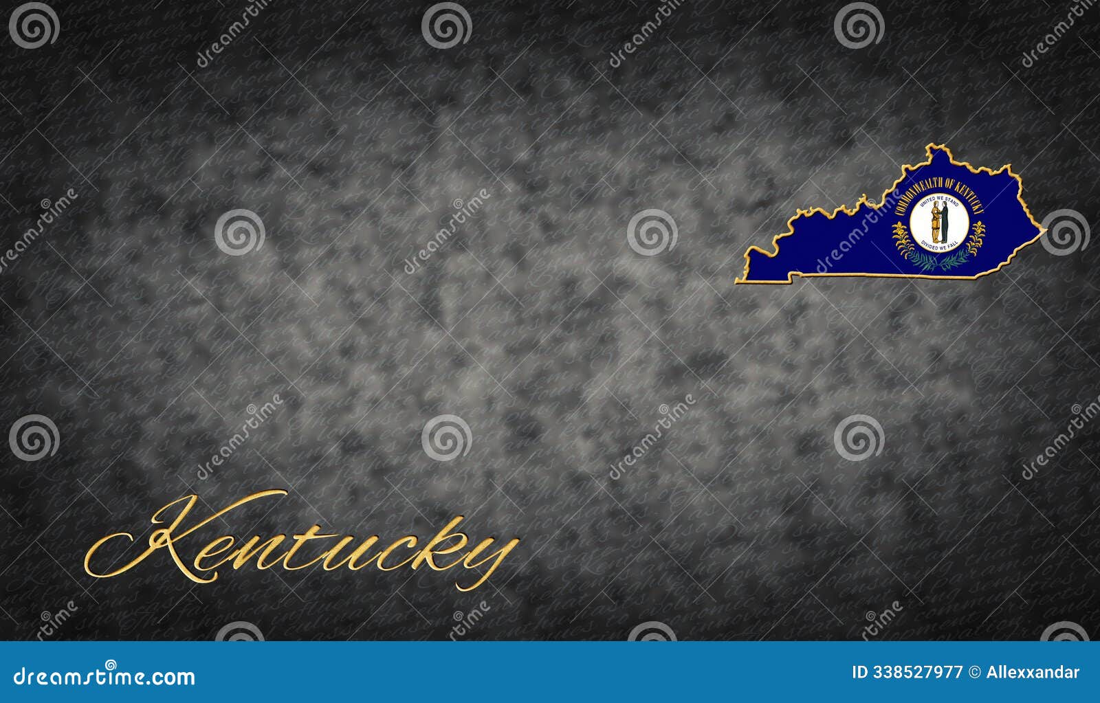 Kentucky Symbols, Map of Kentucky Stock Image - Image of heritage ...