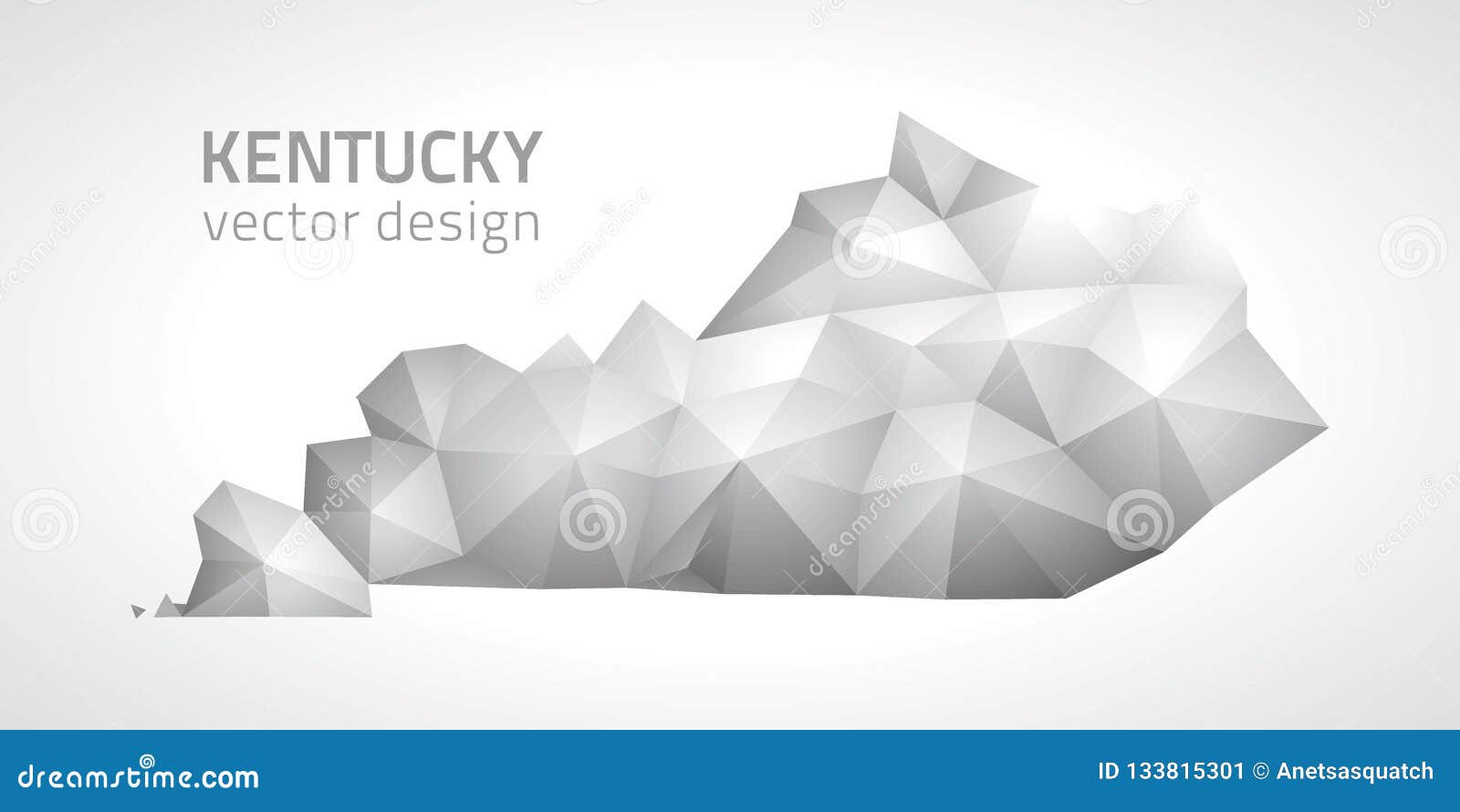 Kentucky Outline Map State Shape Vector Illustration | CartoonDealer ...