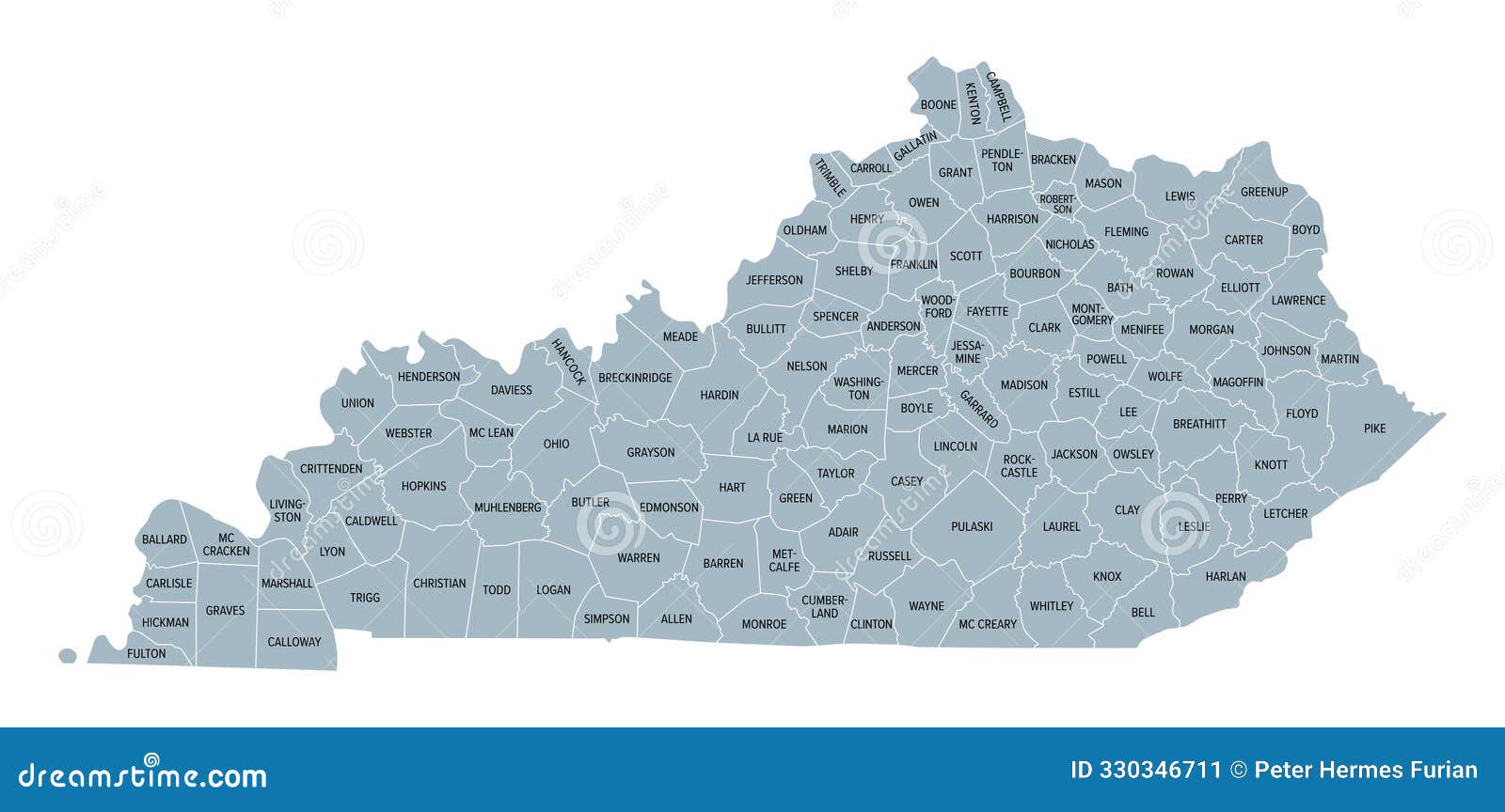 Kentucky, U.S stock vector. Illustration of united, silhouette - 330346711