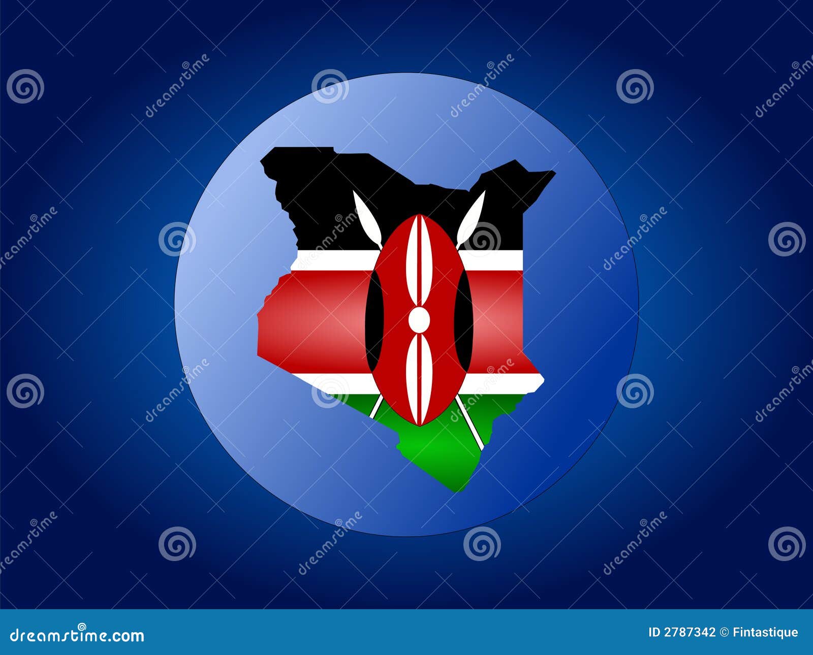 Kenya globe illustration stock vector. Illustration of realm - 2787342