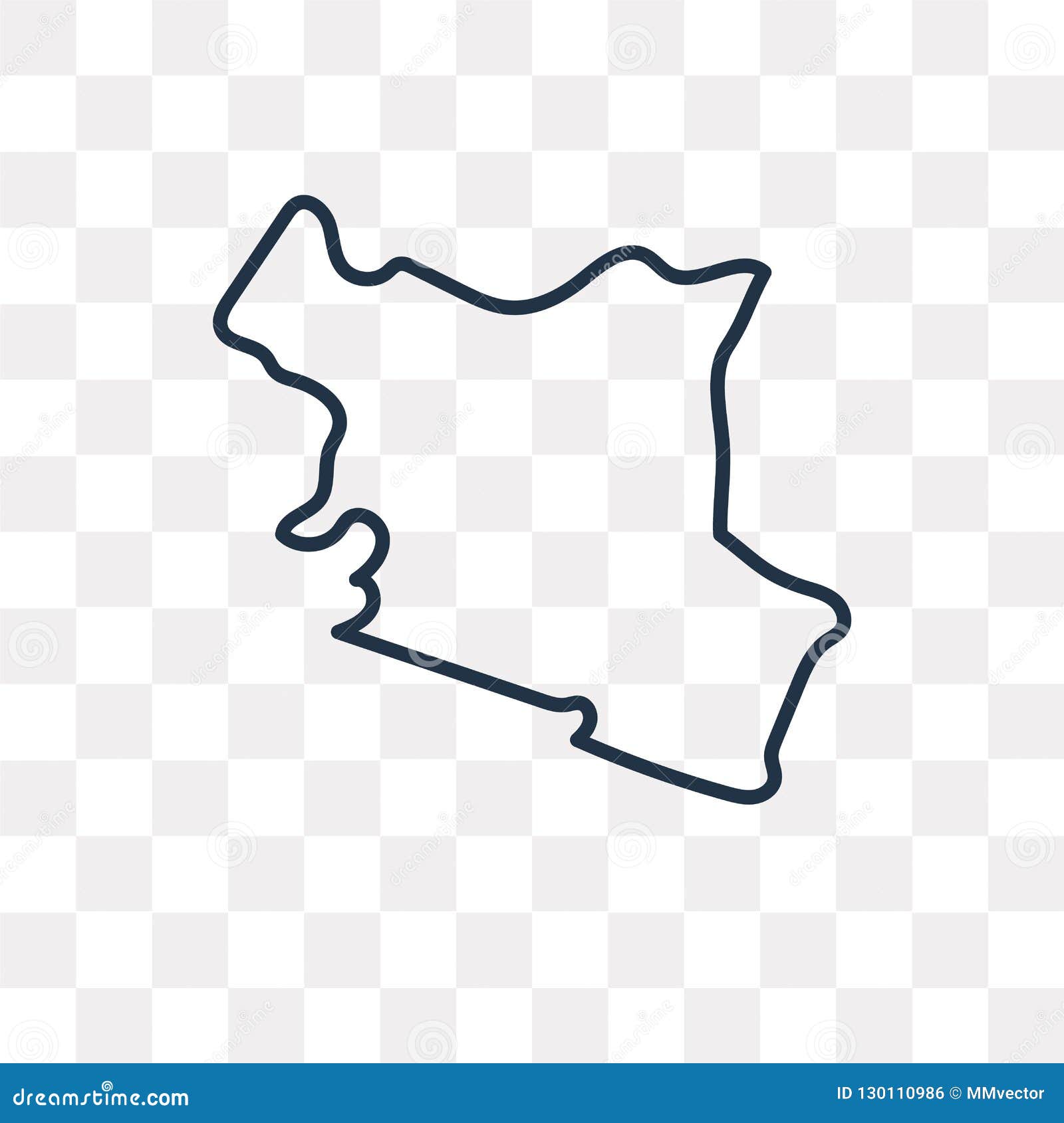 Linear Kenya Map Icon From Countrymaps Outline Collection. Thin Line ...