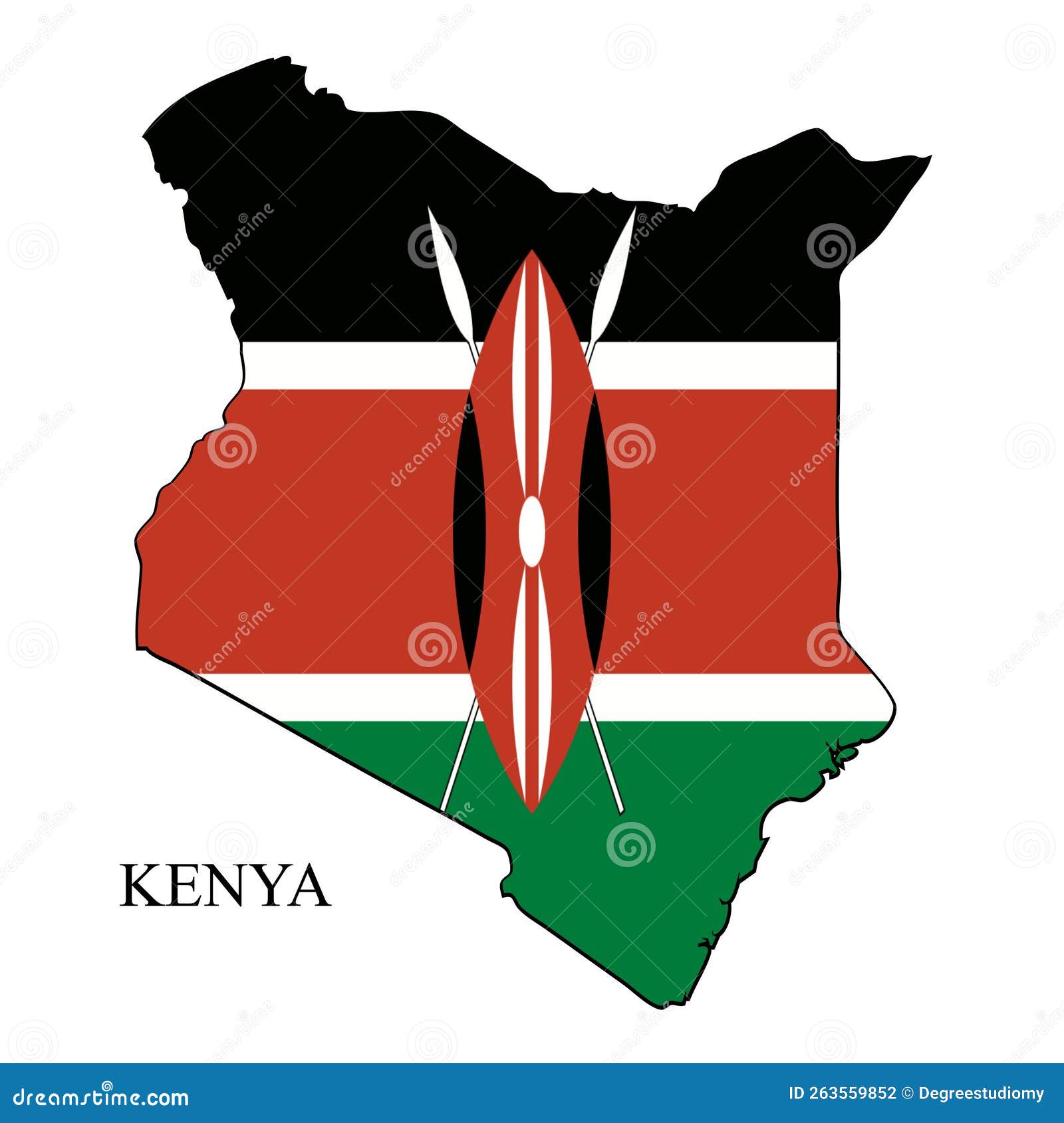 Kenya Map Vector Illustration. Eastern Africa. Africa Stock Vector ... Kenya Map Vector Illustration. Eastern Africa. Africa Stock Vector ...