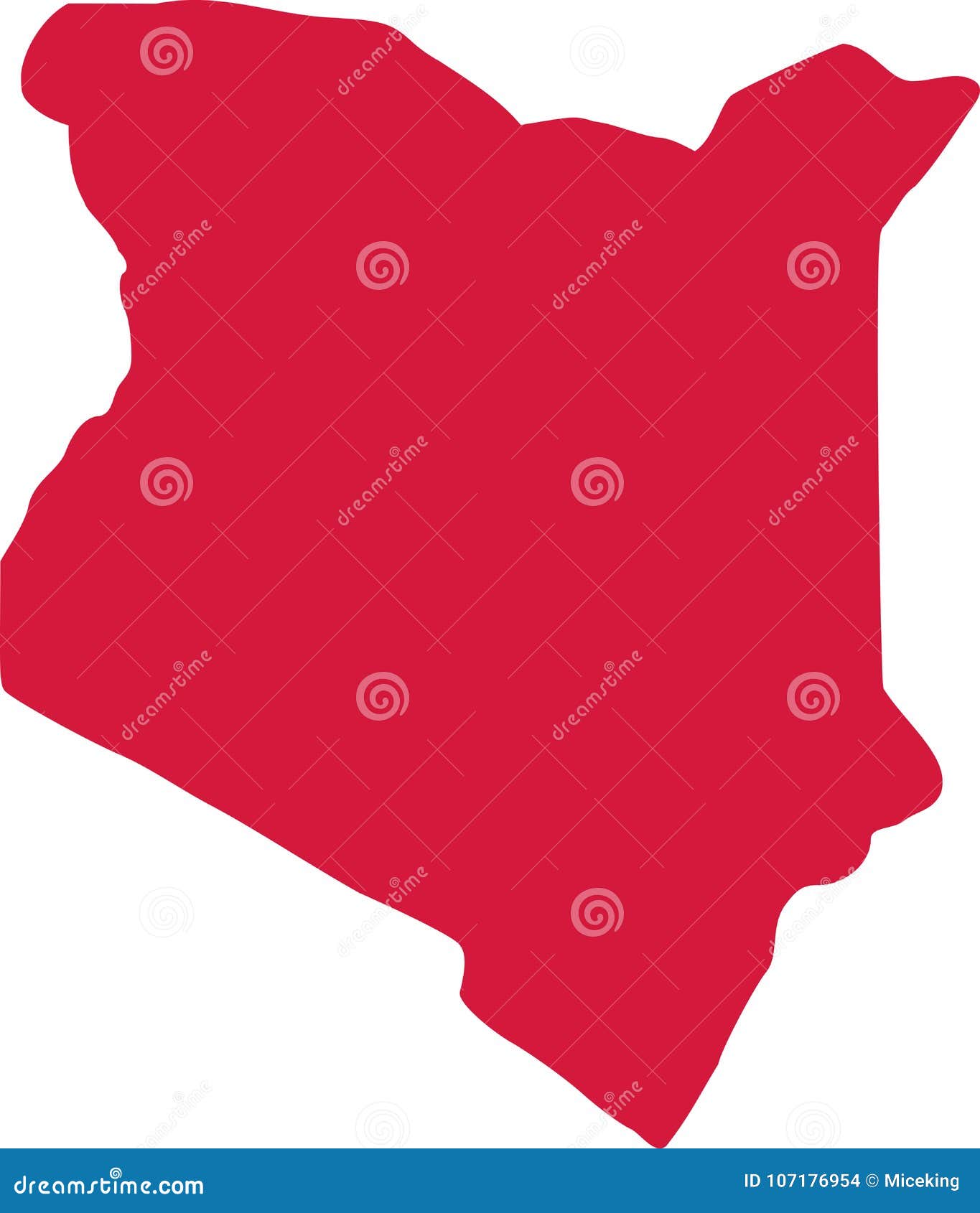 Kenya map vector stock vector. Illustration of icon - 107176954