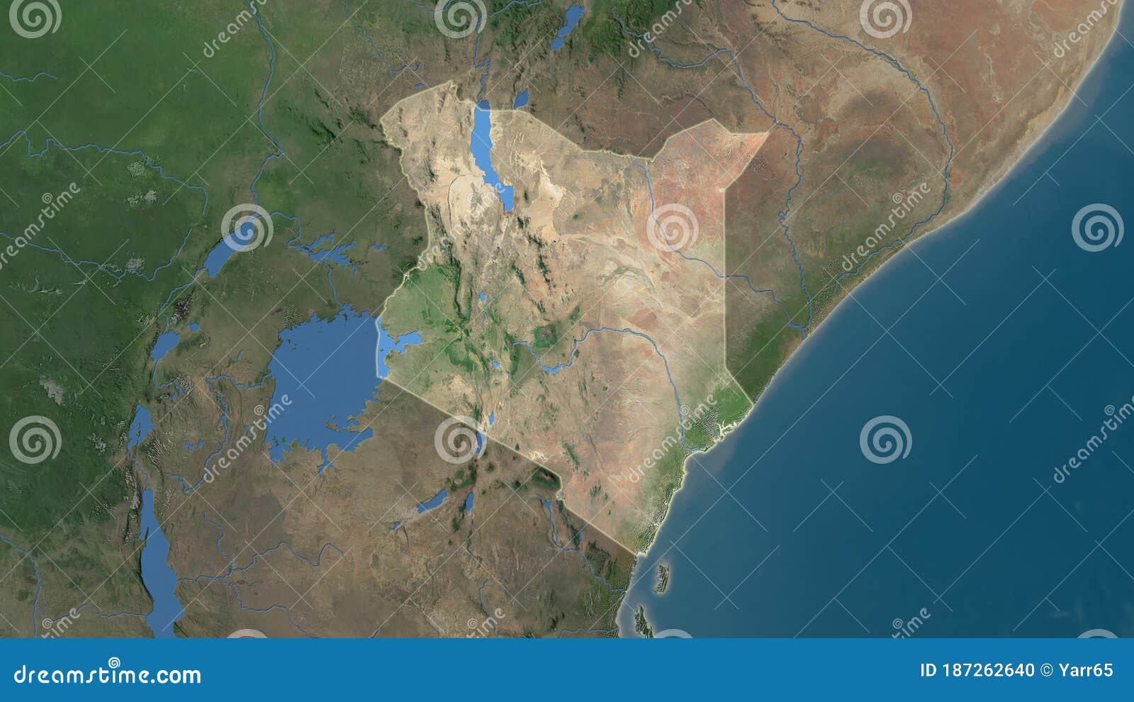 Kenya Map Satellite