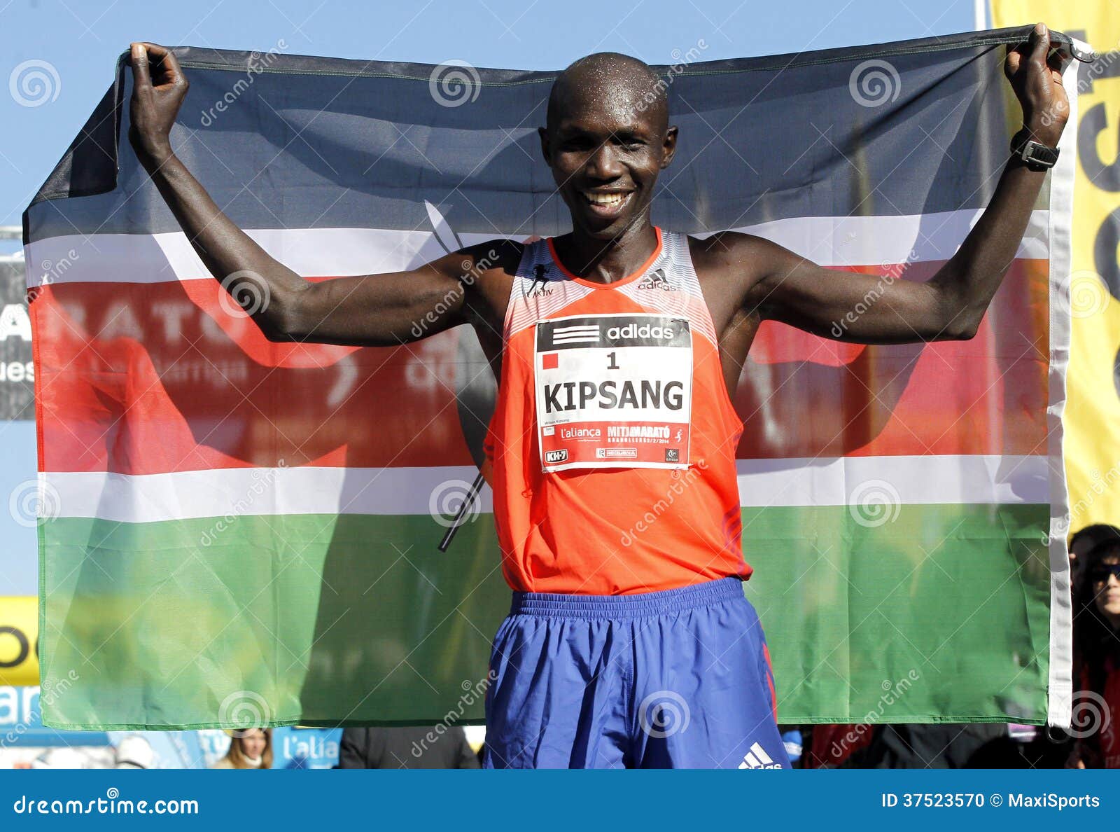 Kenyan Athlete Wilson Kipsang Editorial Image - Image of mark, olympic ...