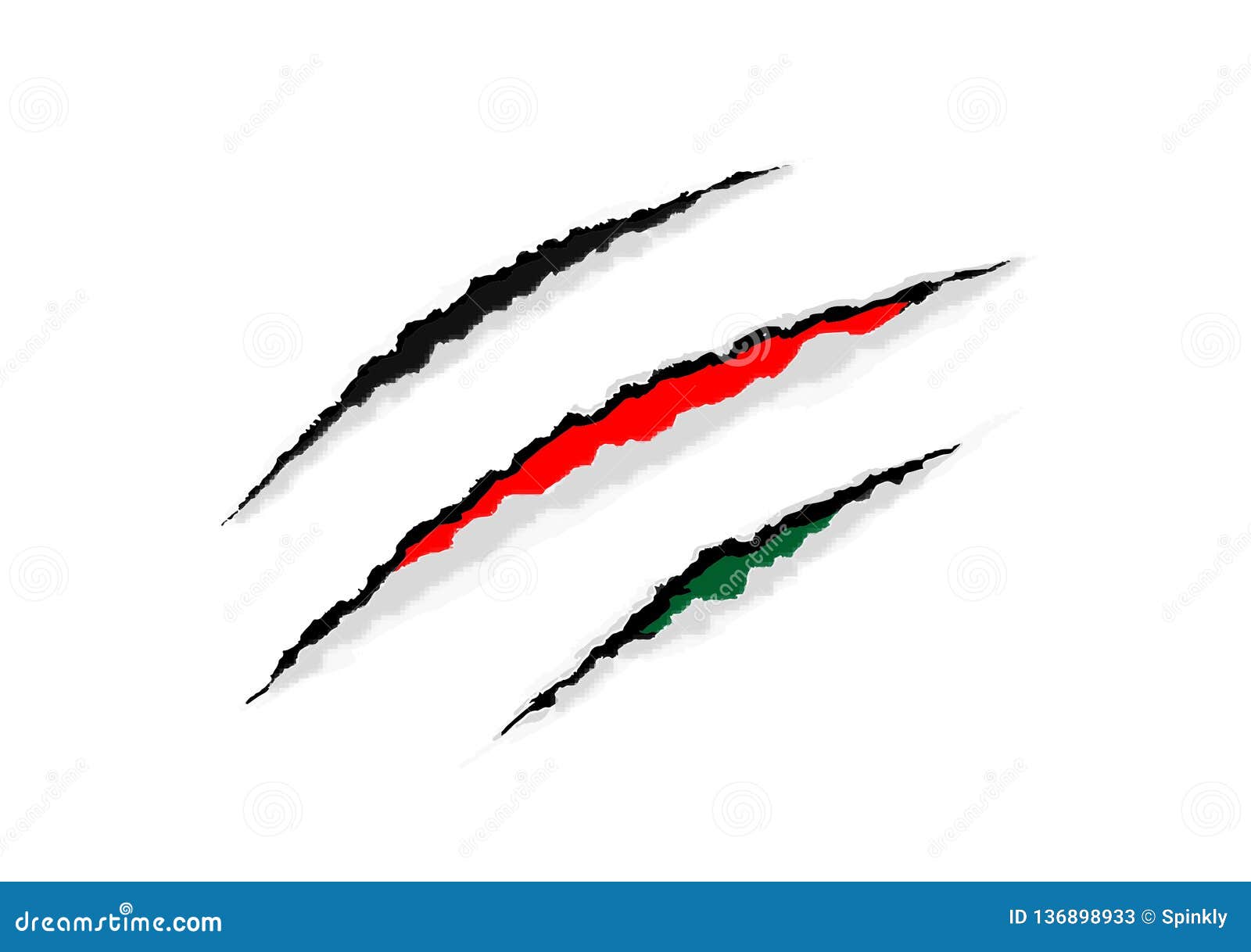 Kenyan Flag through Scratch Marks Stock Illustration - Illustration of ...