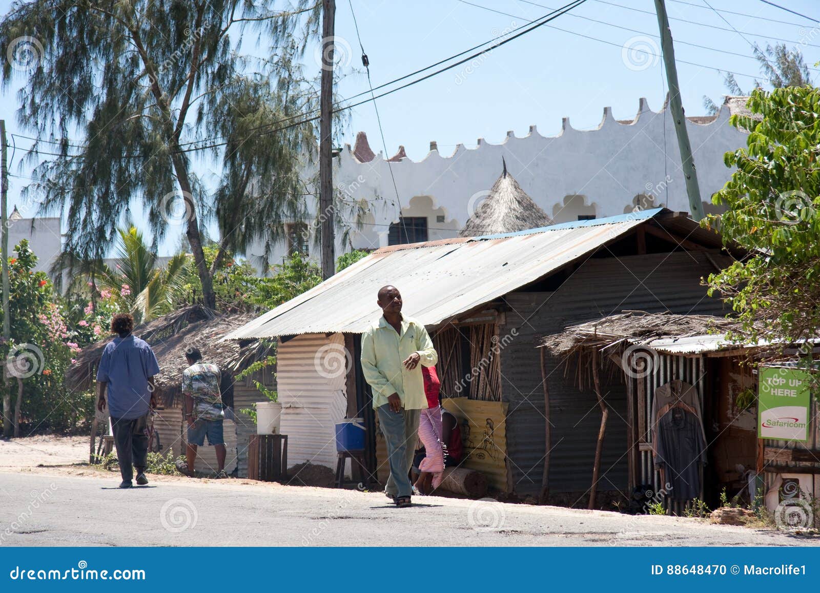 Kenyan life editorial image. Image of house, savana, kenyan - 88648470