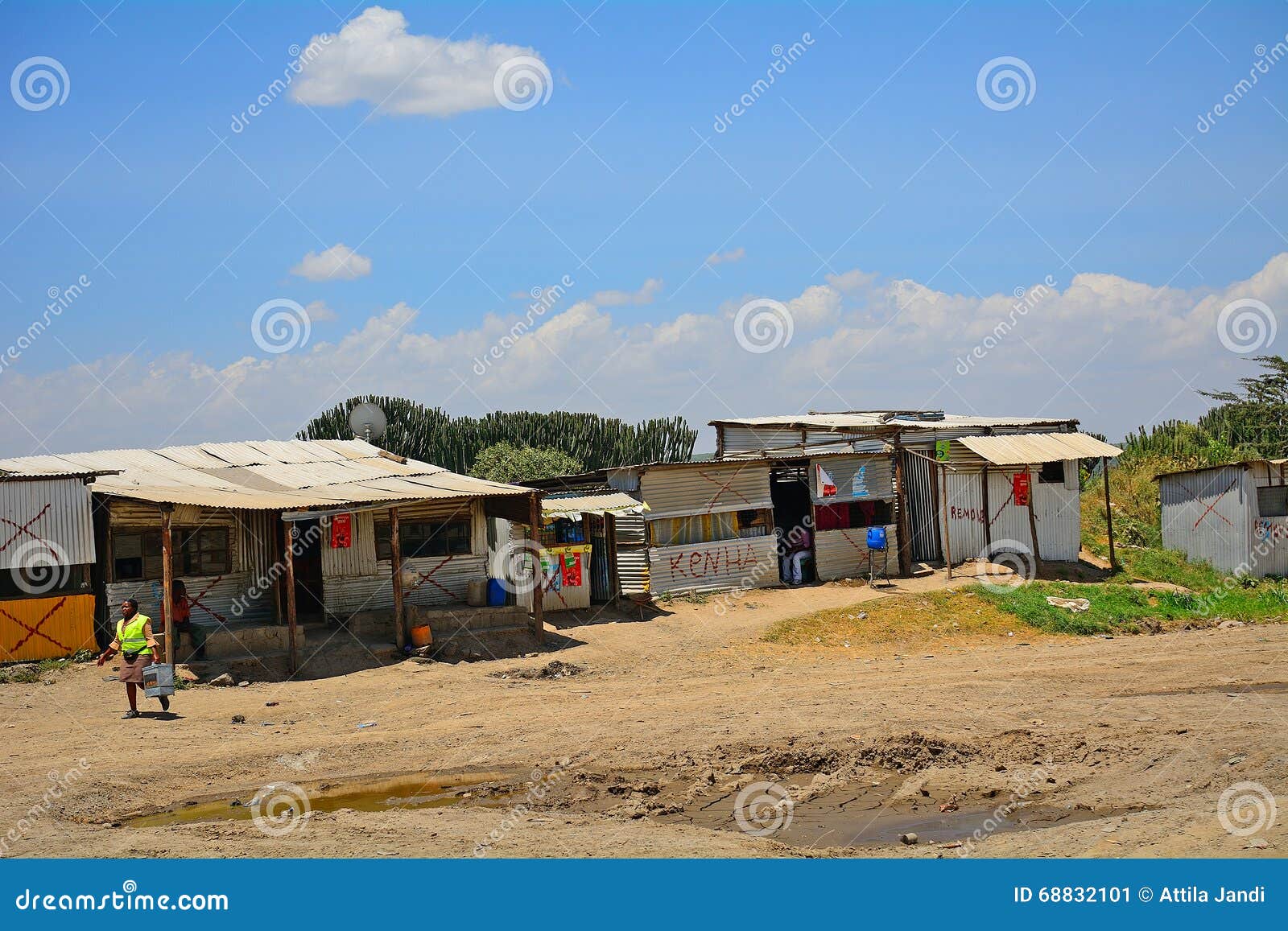 Kenyan village editorial photo. Image of natural, countryside - 68832101