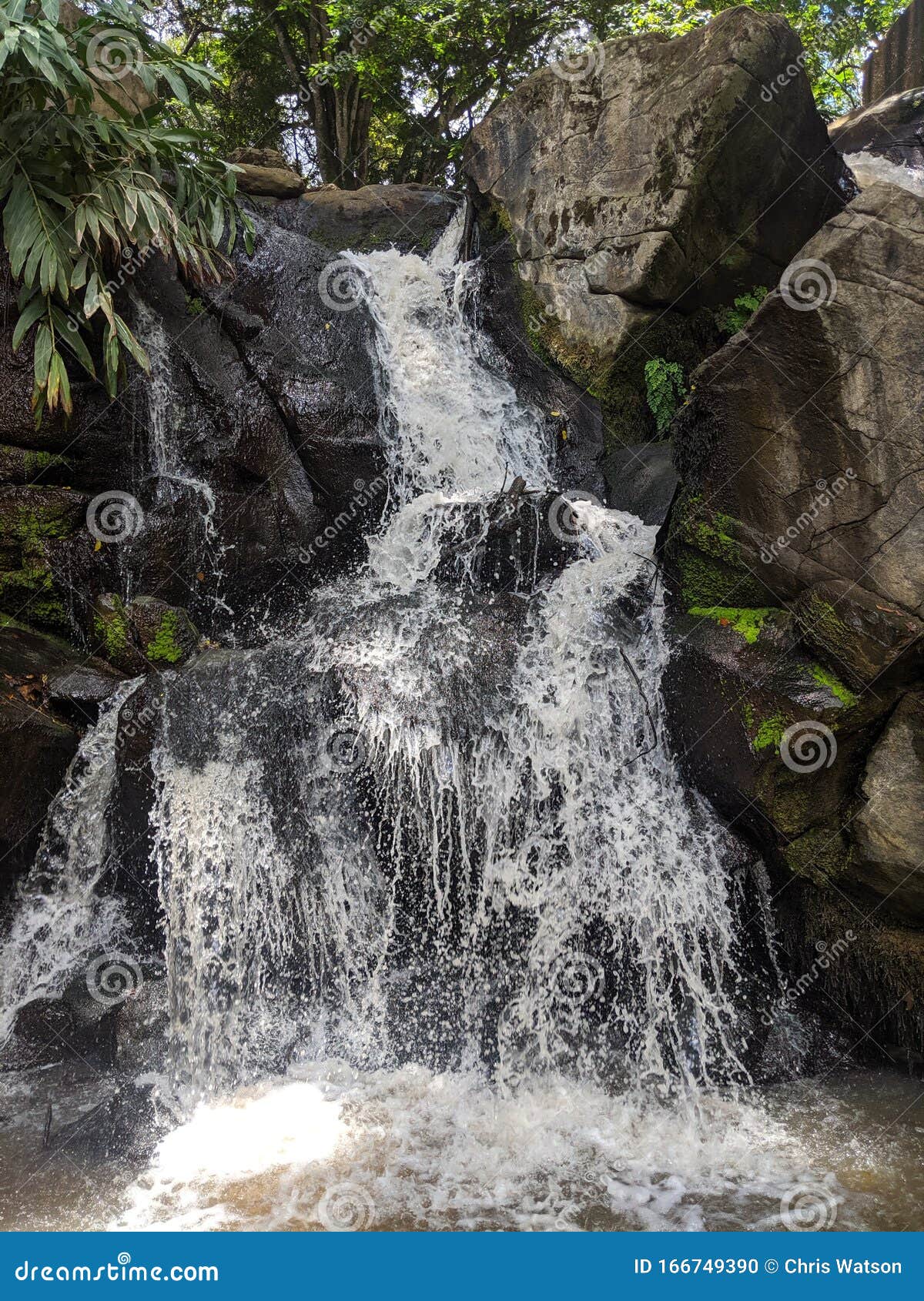 Kenyan waterfall Africa stock photo. Image of waterfall - 166749390