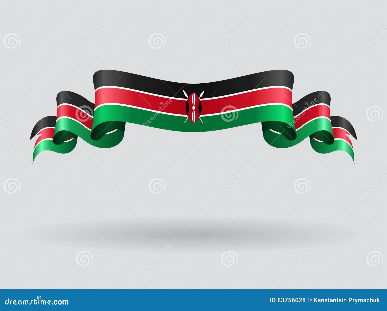 Kenyan Flag Colors Vector Splash Design Royalty-Free Stock Image ...