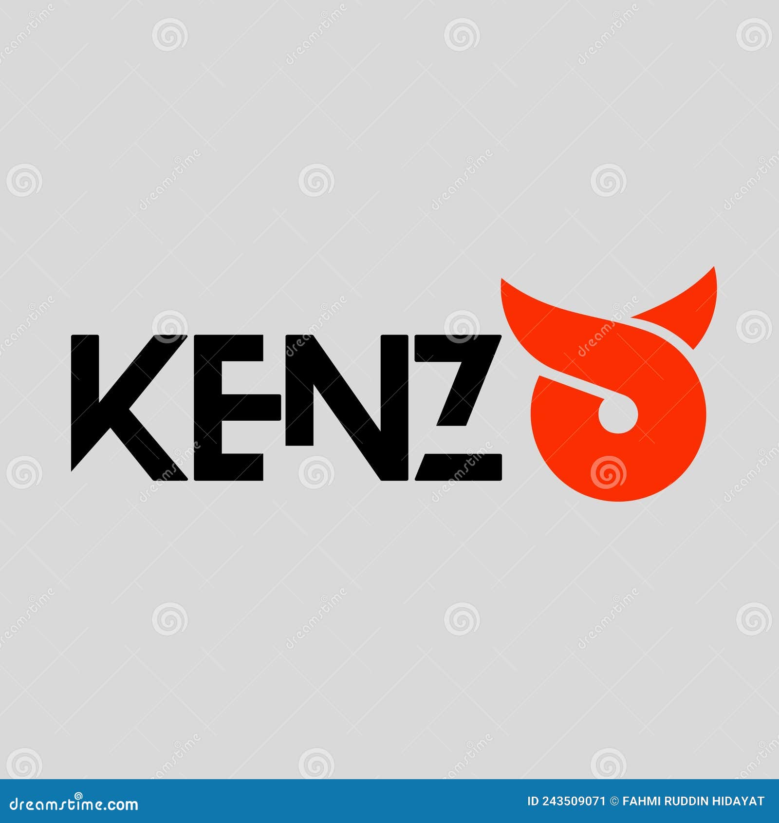 A Logo with the Name Kenzo is Suitable for Business Use Stock Vector ...
