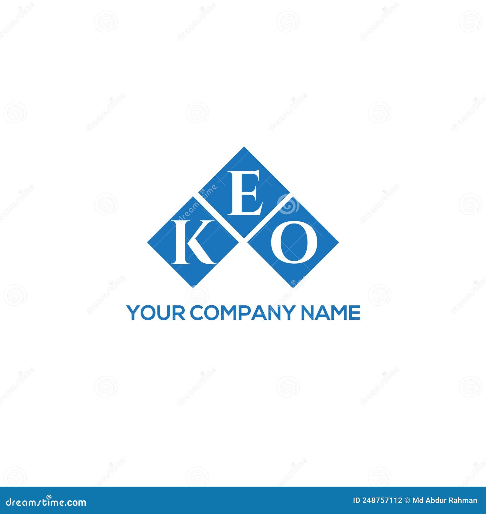 KEO Letter Logo Design On BLACK Background. KEO Creative Initials ...