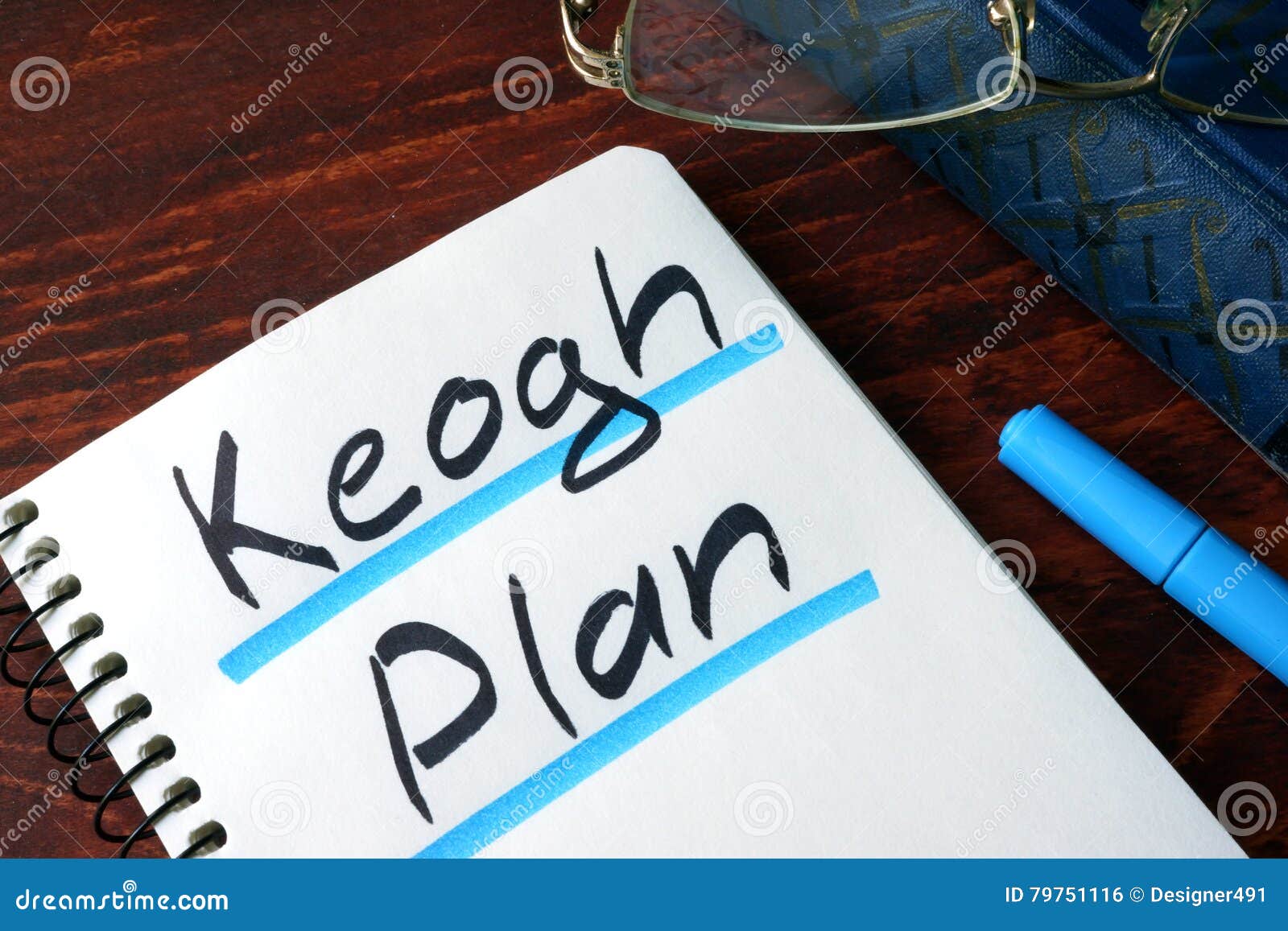 Keogh Plan Written in a Note Stock Photo - Image of account, business ...