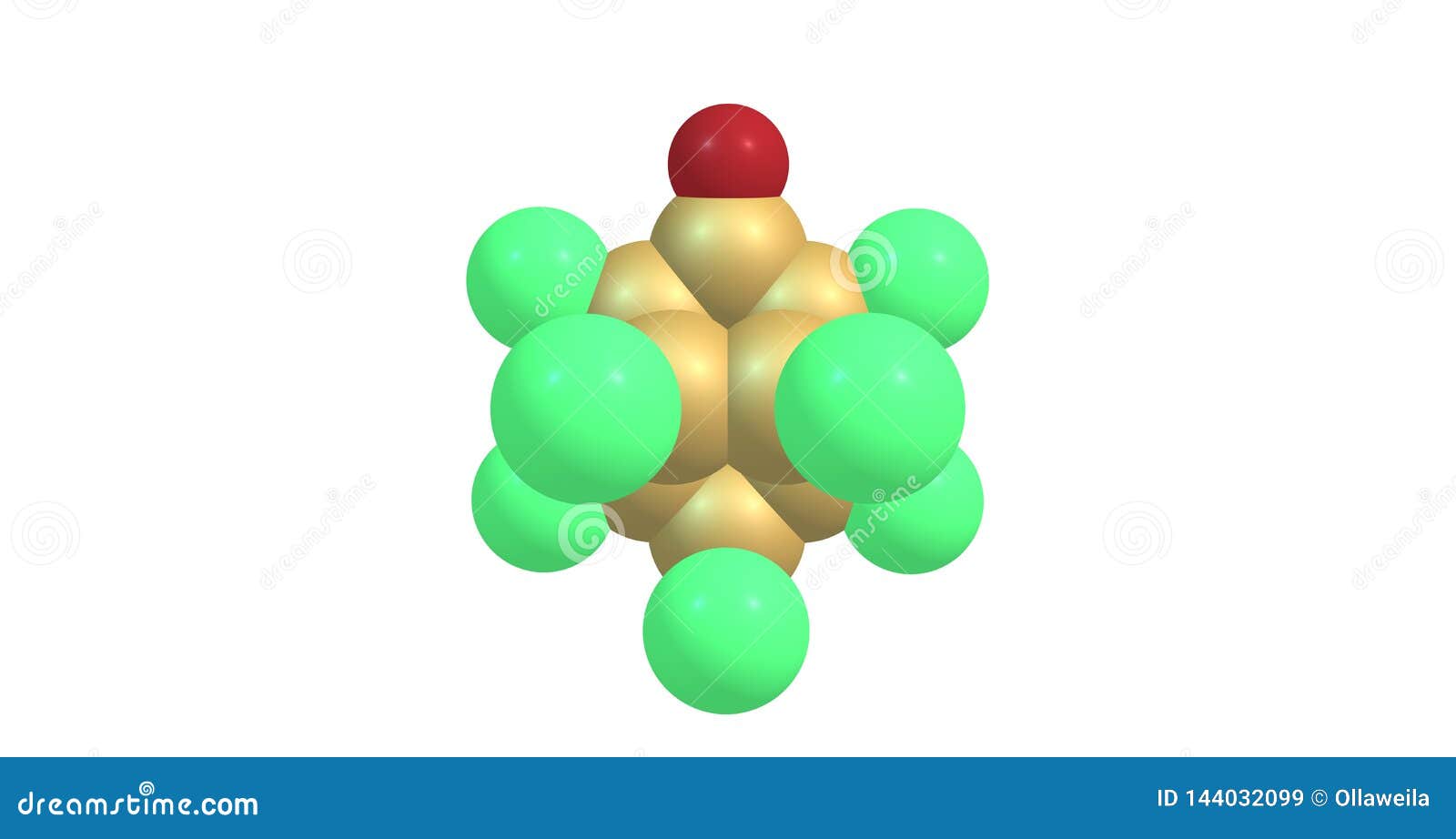 Kepone Molecular Structure Isolated on White Stock Illustration ...