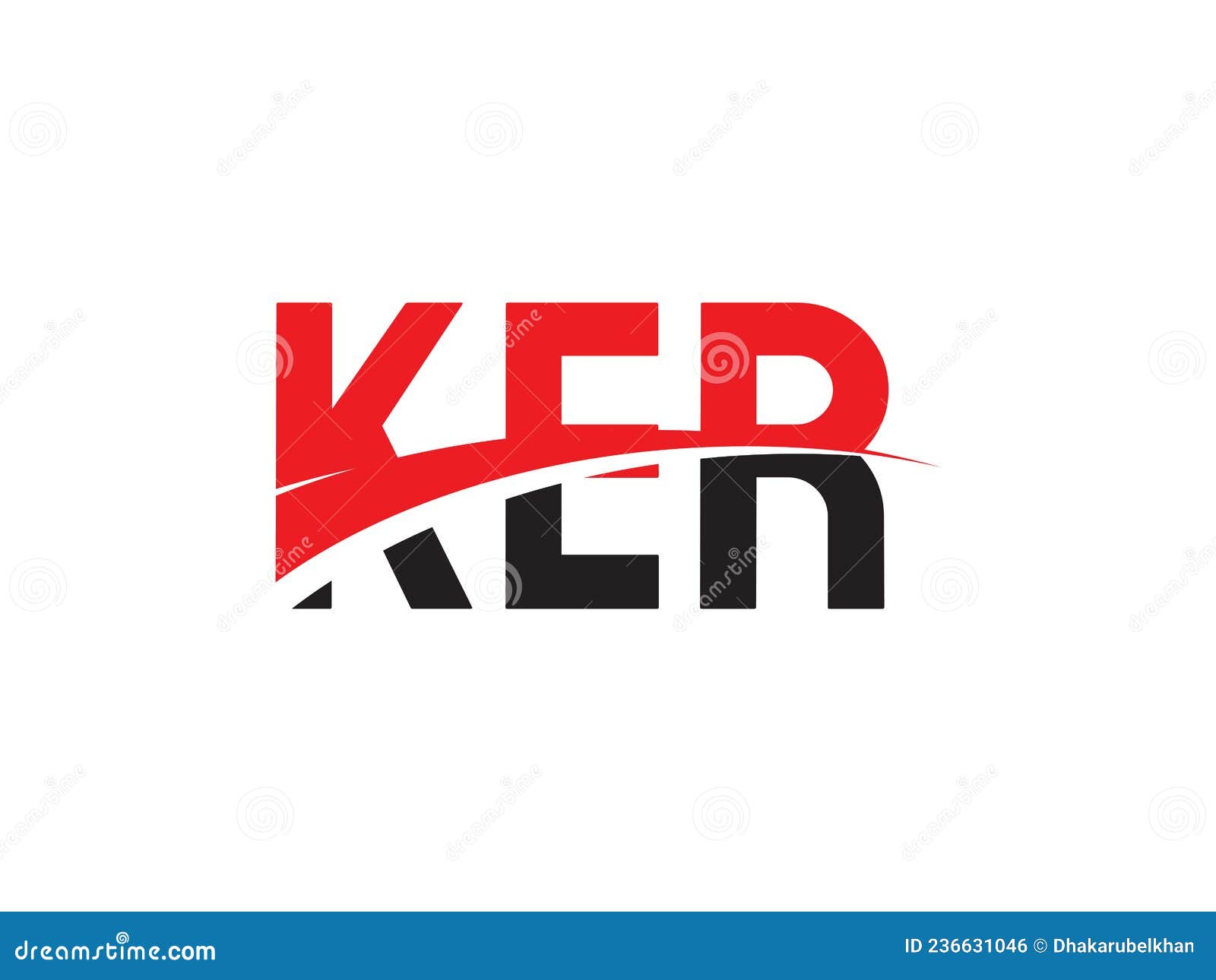 KER Letter Initial Logo Design Vector Illustration Stock Vector ...