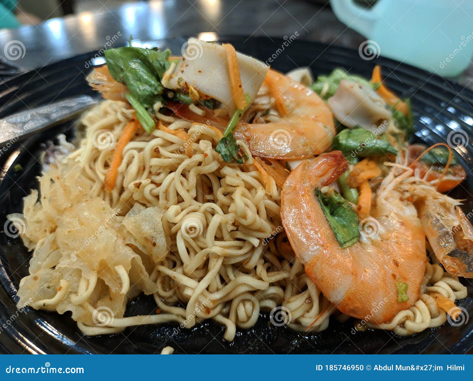 Kerabu maggi delicious stock photo. Image of curry, noodle - 185746950