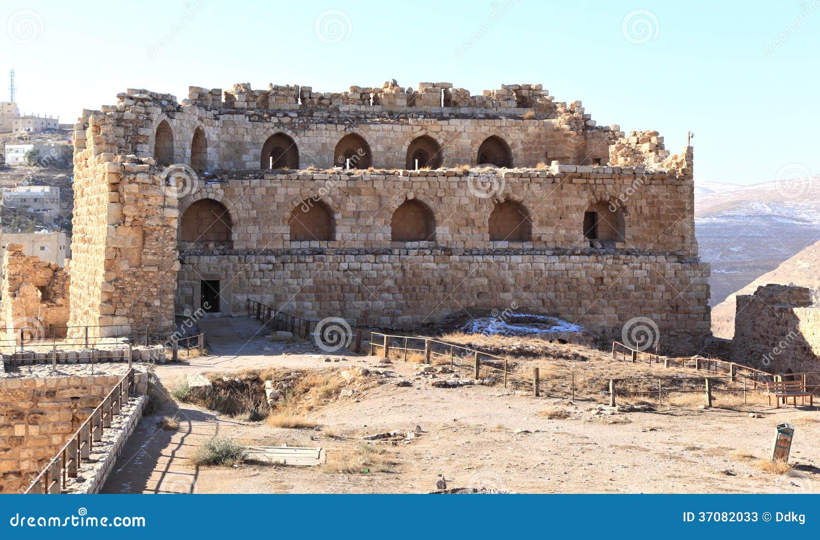Kerak Crusader Fortress, Jordan Stock Image - Image of middle, heritage ...