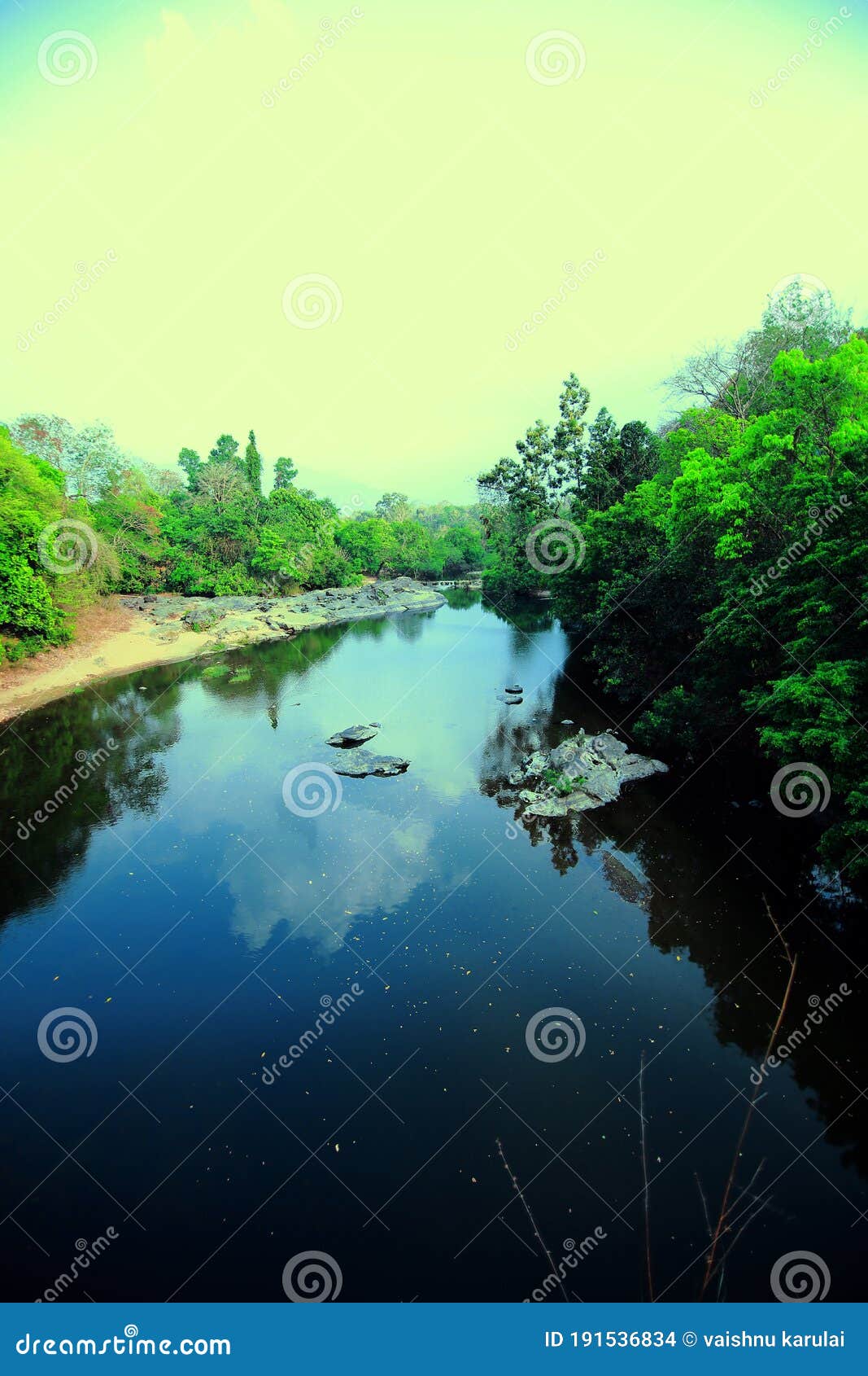 Kerala Rever stock photo. Image of water, nature, plant - 191536834