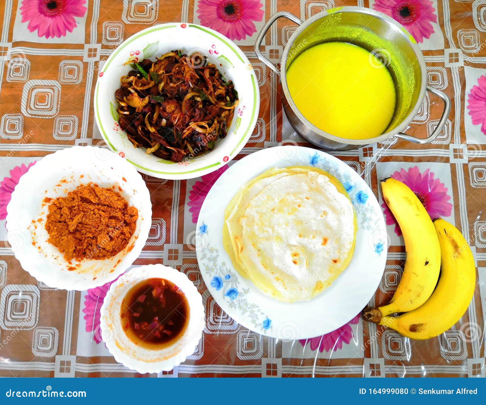 Kerala Spicy Breakfast stock photo. Image of fruits - 164999080