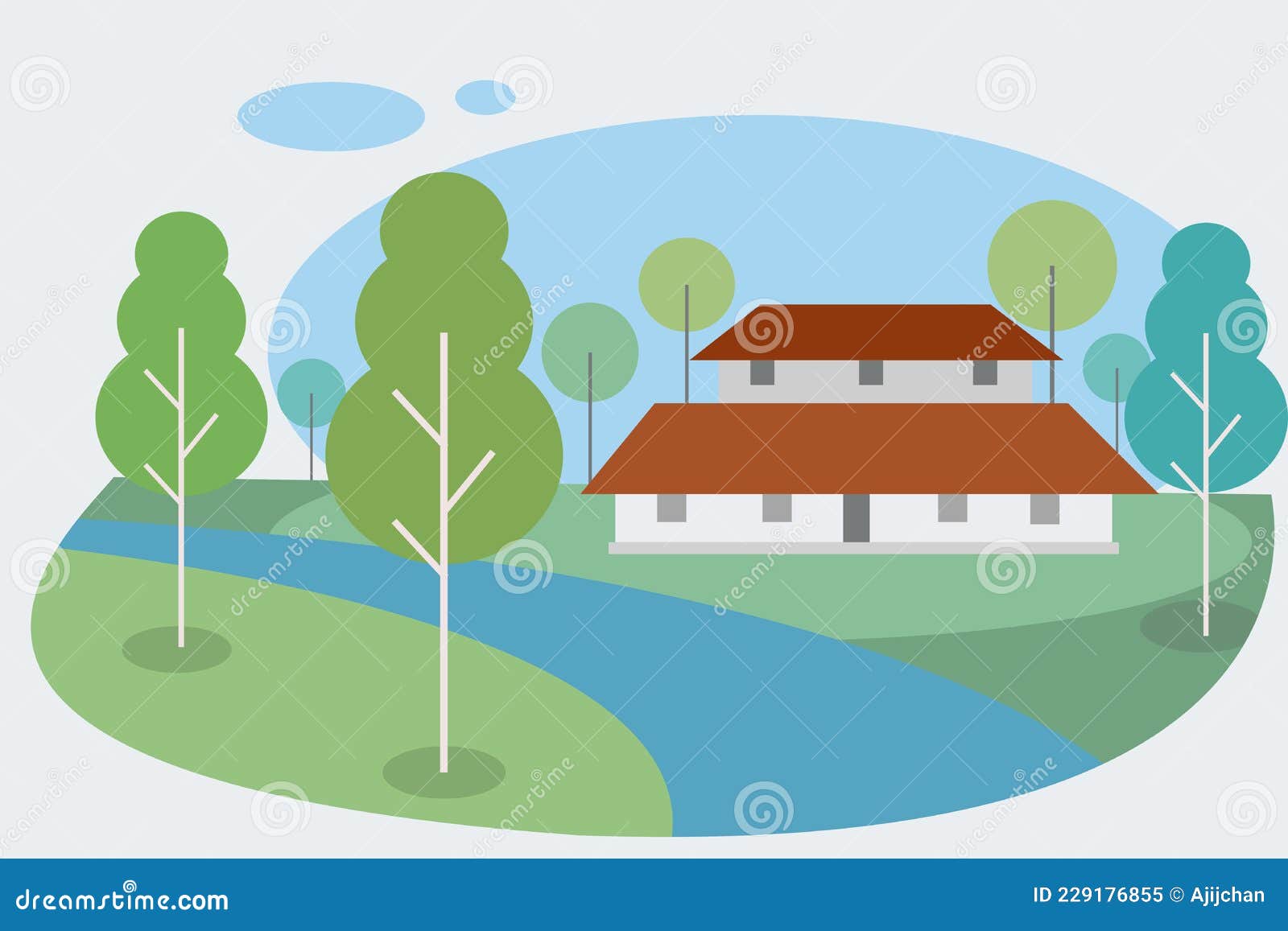 House Homestay Relax Sleep Dream Night Logo Cartoon Vector ...