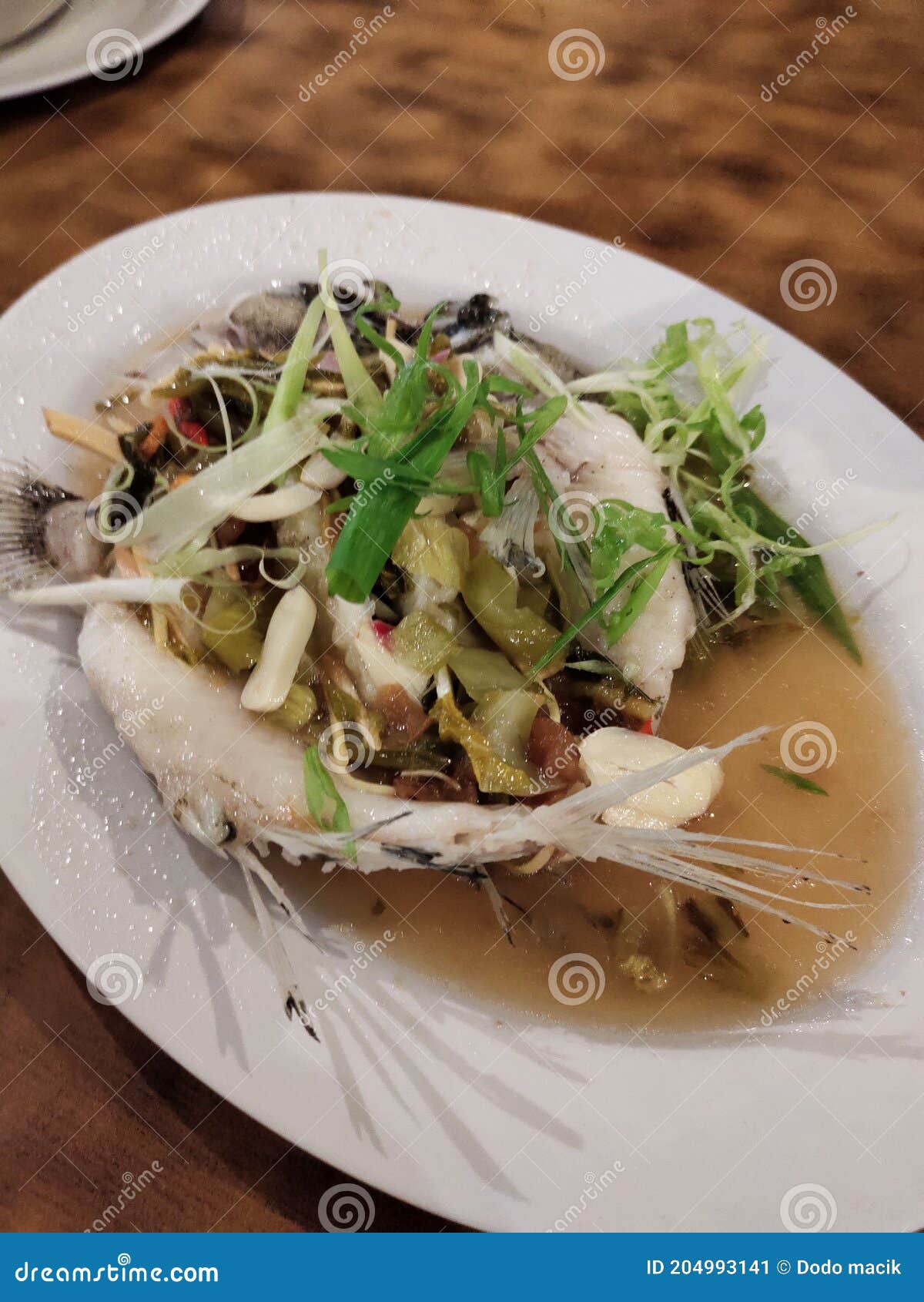 Kerapu Fish Steam for Dinner Stock Image - Image of fruit, produce ...