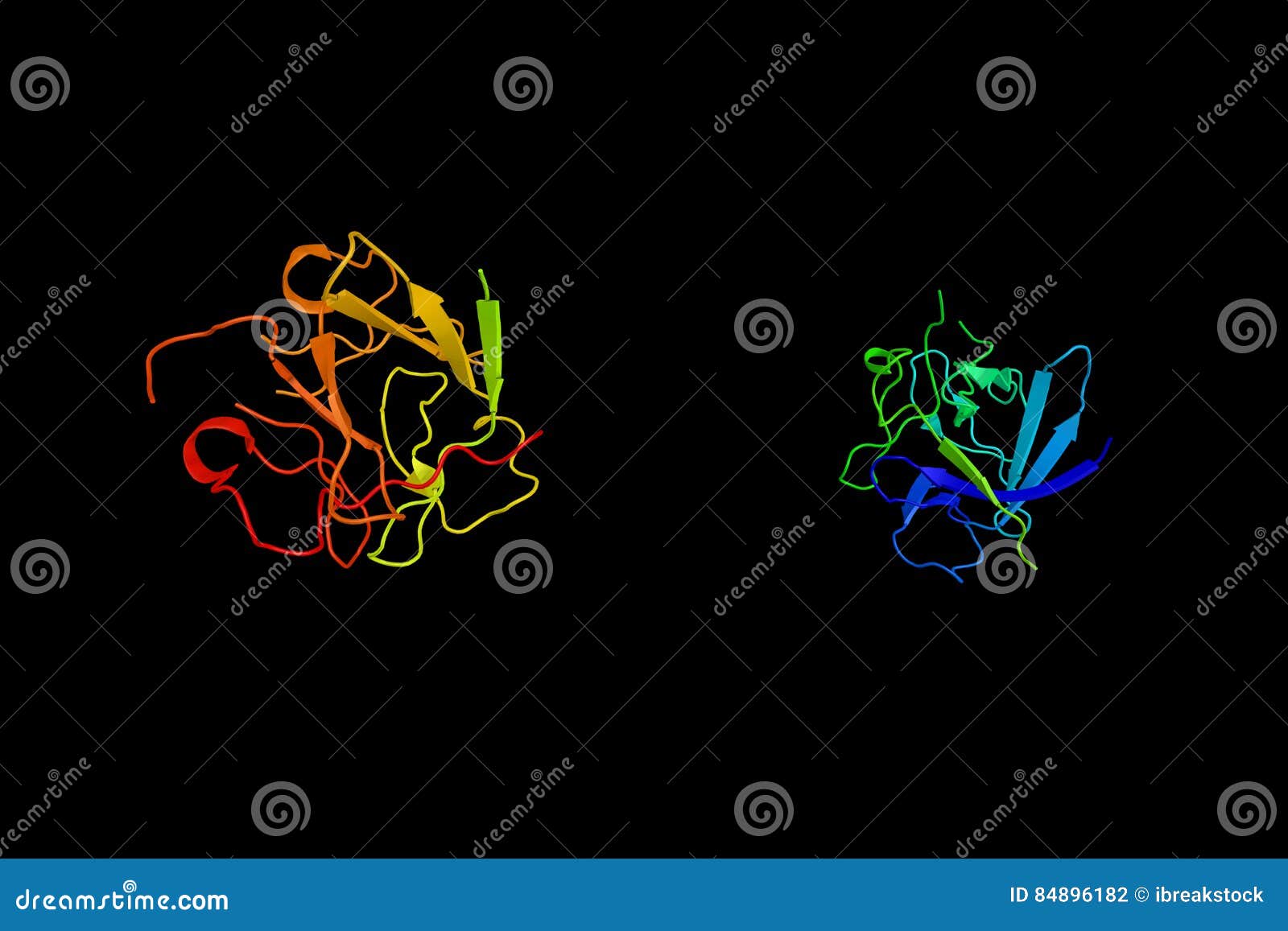 Keratinocyte Growth Factor, a Protein Stock Illustration - Illustration ...