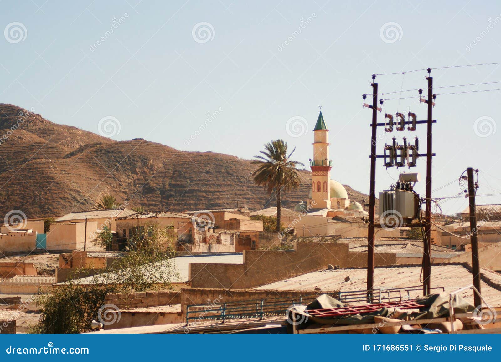 View To Bilen Aka Bogo Or Agaw Tribe Village, Keren, Anseba Region ...