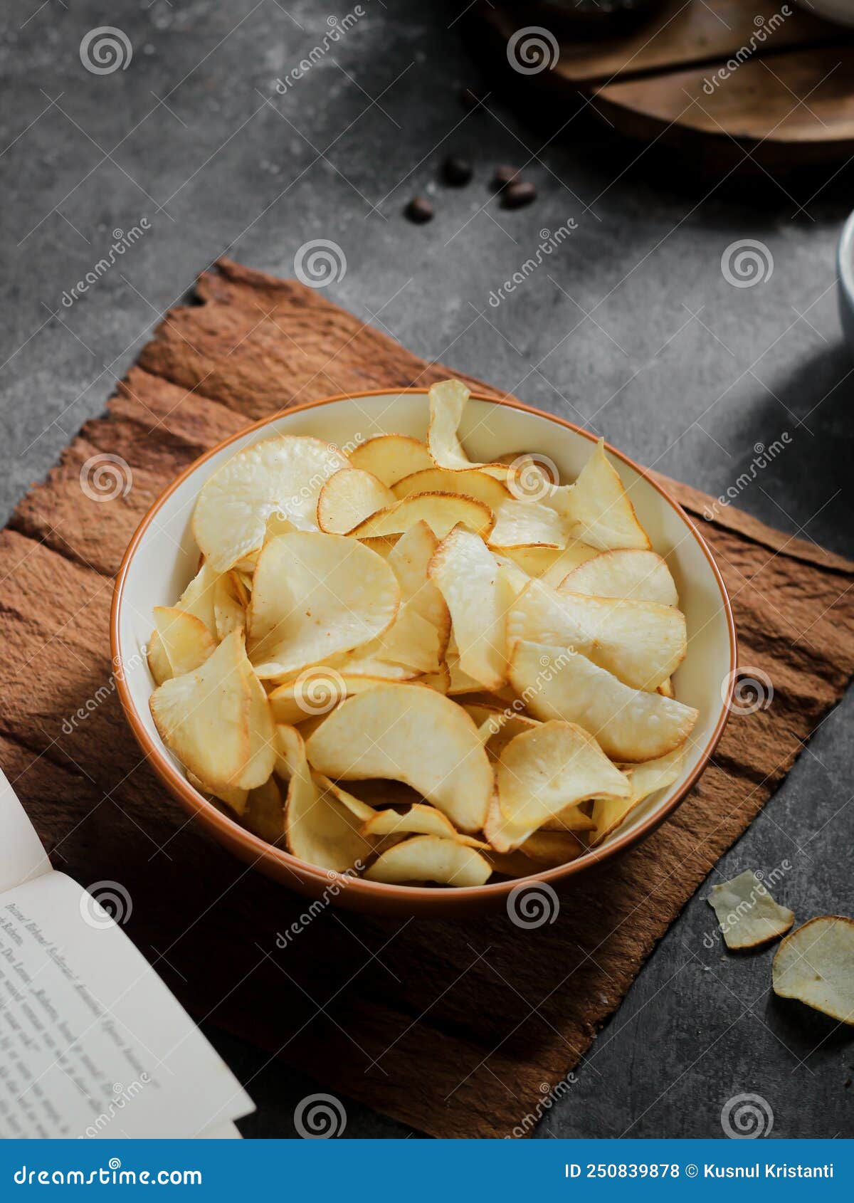 Keripik Singkong. Cassava Chips or Tapioca Chips is Traditional Snack ...