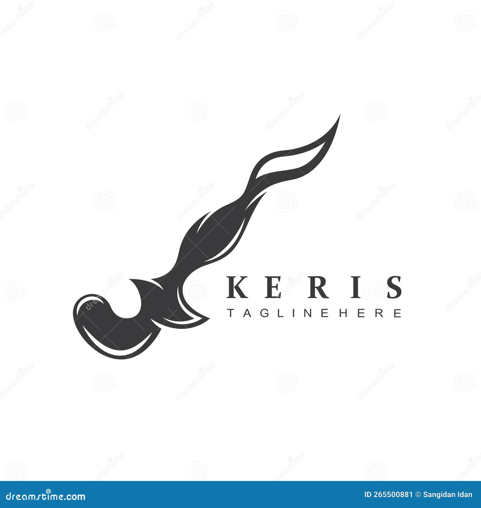 Keris Icon Vector Illustration Design Template Stock Vector ...