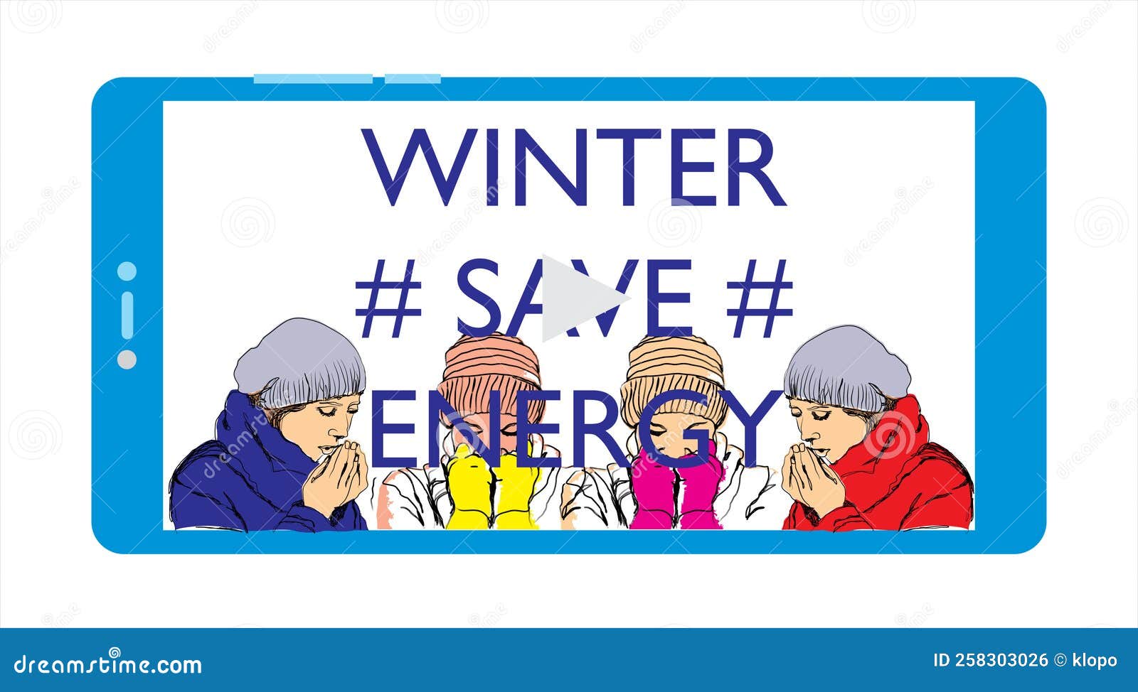 Image Illustration of Cold People Expression. Stock Illustration ...