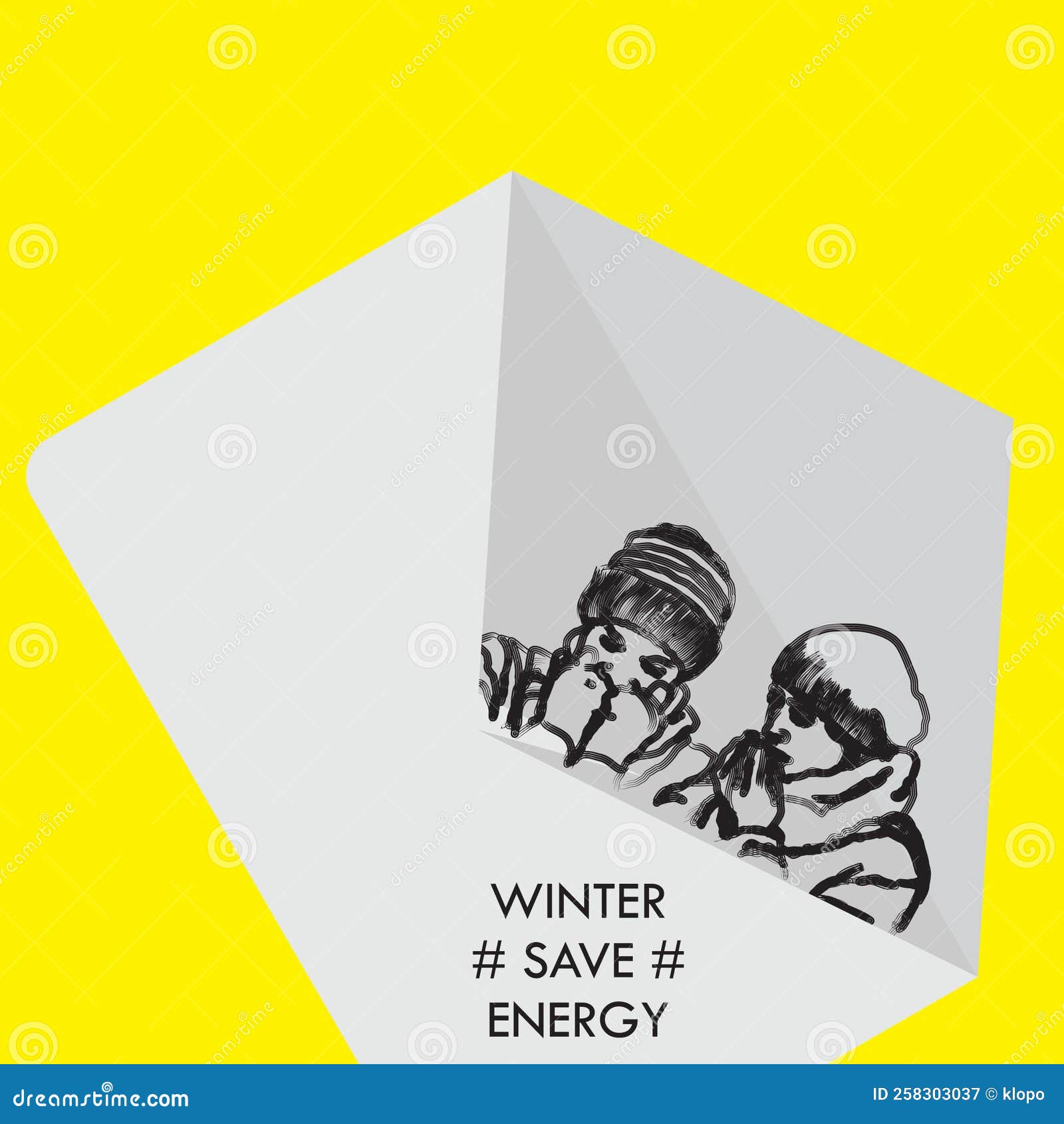 Image Illustration of Cold People Expression. Stock Illustration ...