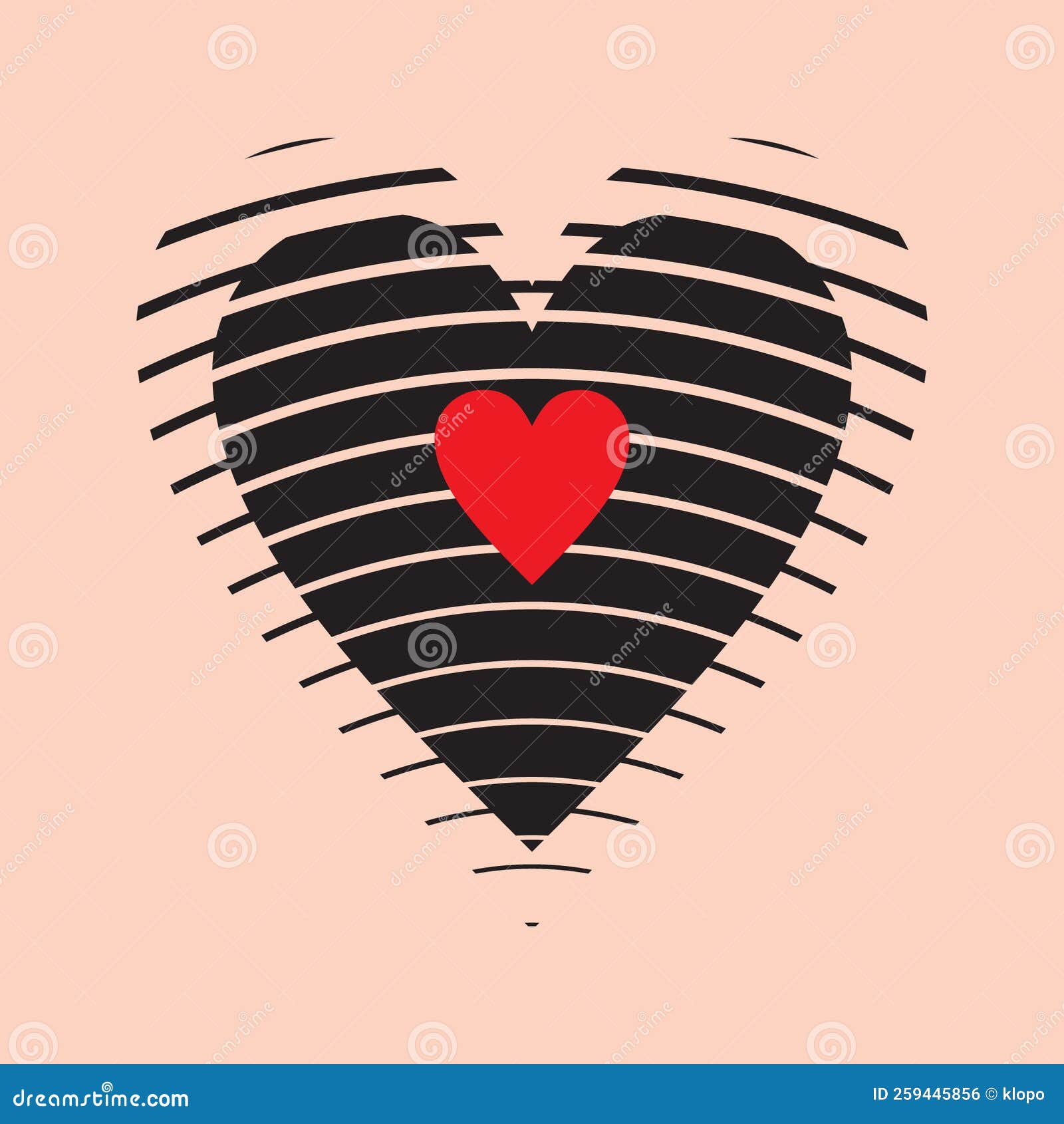 Love Symbol, Logo, Isolated Stock Illustration - Illustration of line ...