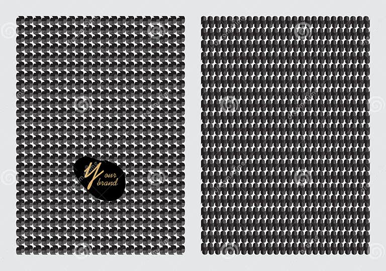 Luxurious Minimalistic Curved Plane Arrangement Pattern Vector Set ...