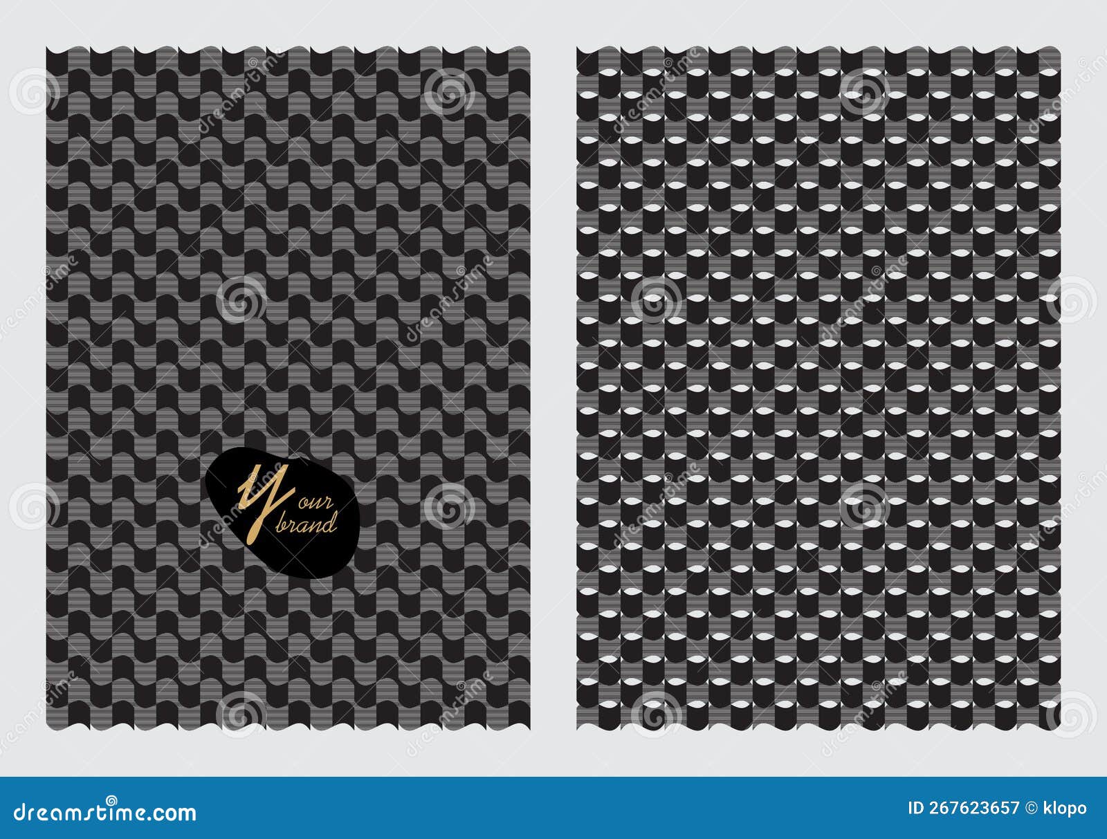 Luxurious Minimalistic Curved Plane Arrangement Pattern Vector Set ...