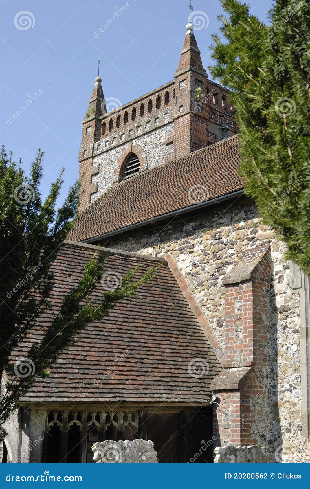 Kerk in Shoreham. Kent. Engeland Stock Foto - Image of engeland, toren ...