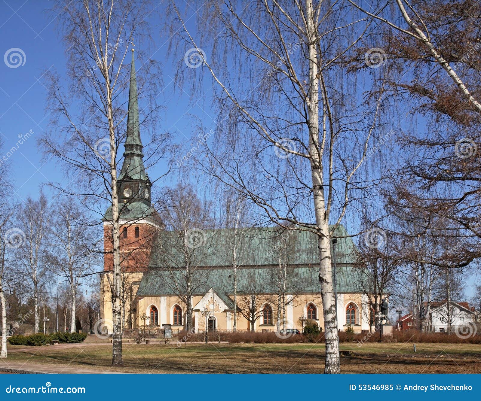 Kerk Van Aartsengel Michael in Mora Zweden Stock Afbeelding - Image of ...