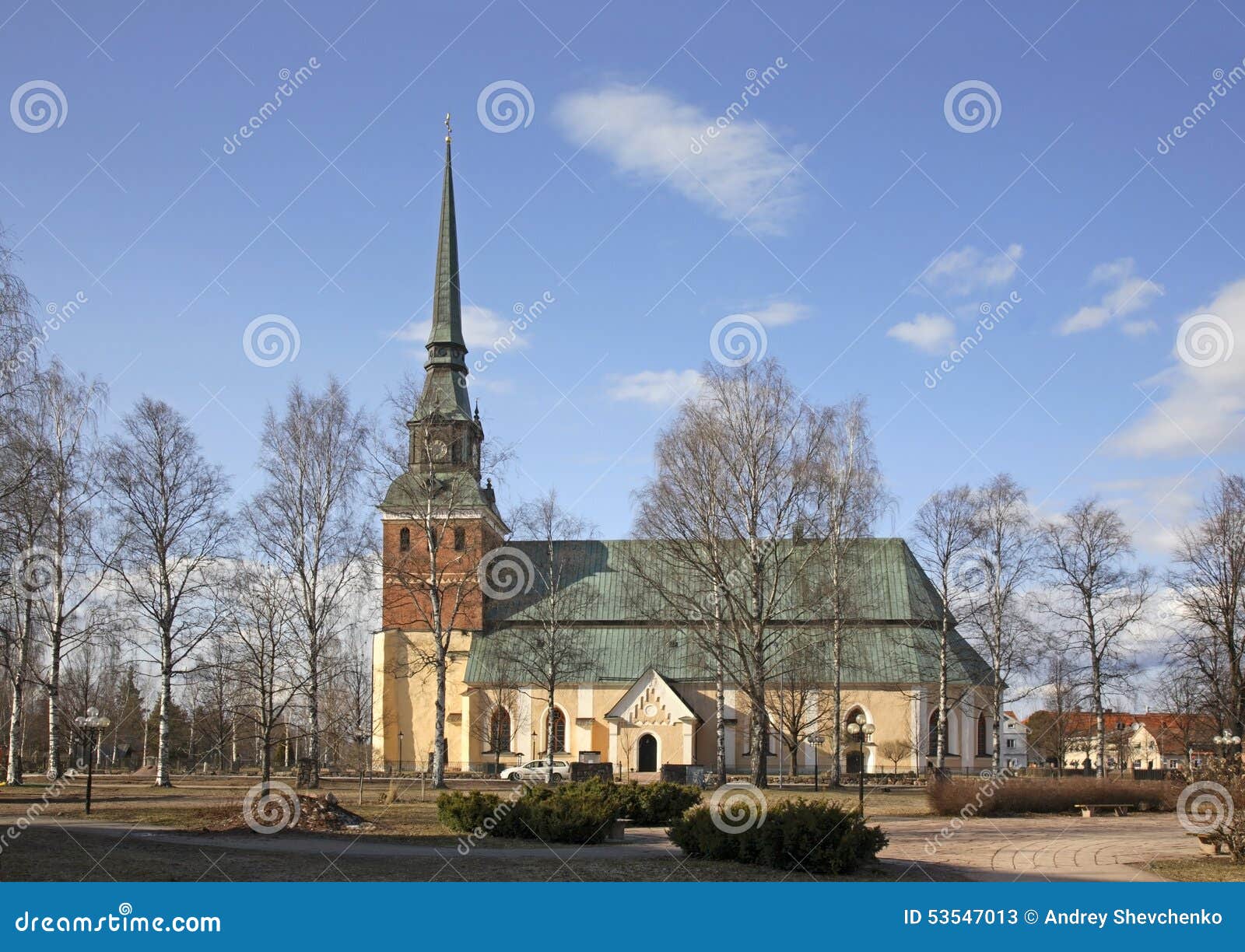 Kerk Van Aartsengel Michael in Mora Zweden Stock Afbeelding - Image of ...