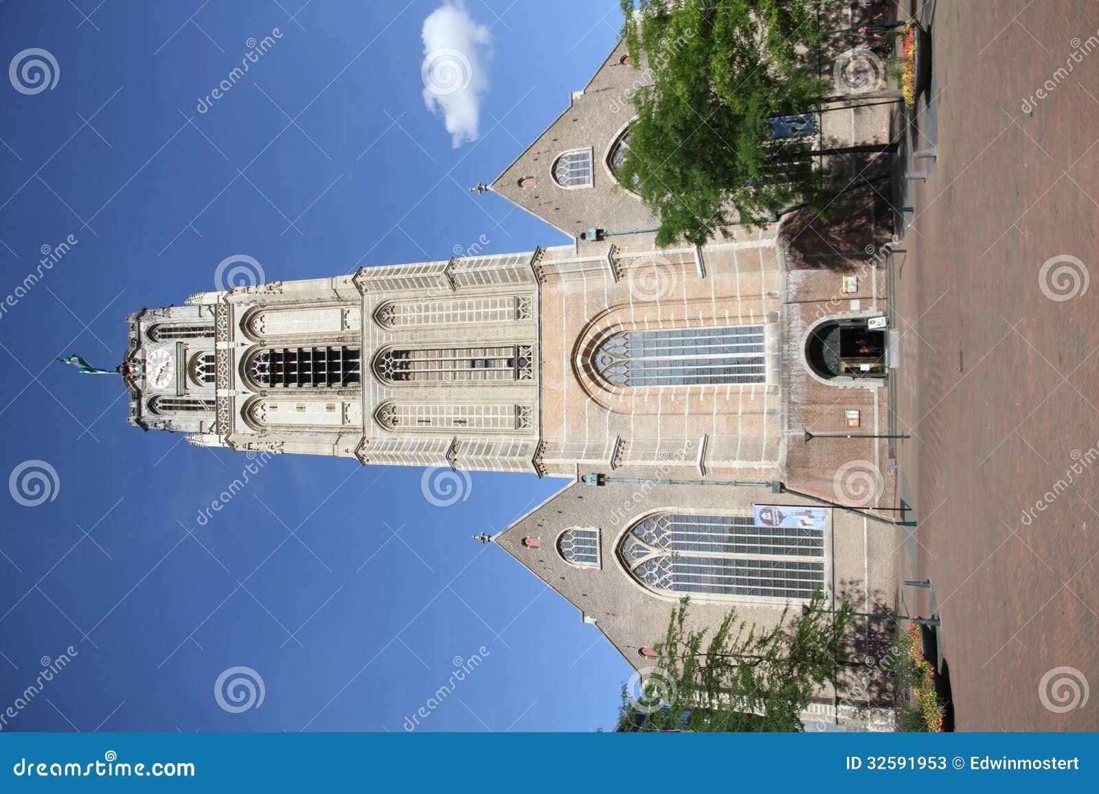 Kerk van Rotterdam stock afbeelding. Image of historisch - 32591953