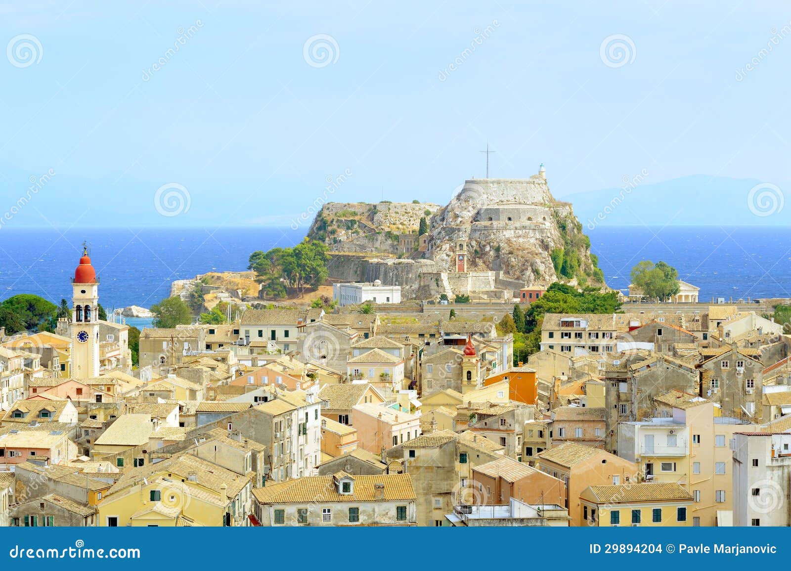 The City of Kerkyra, Corfu Island, Greece Stock Photo - Image of corfu ...