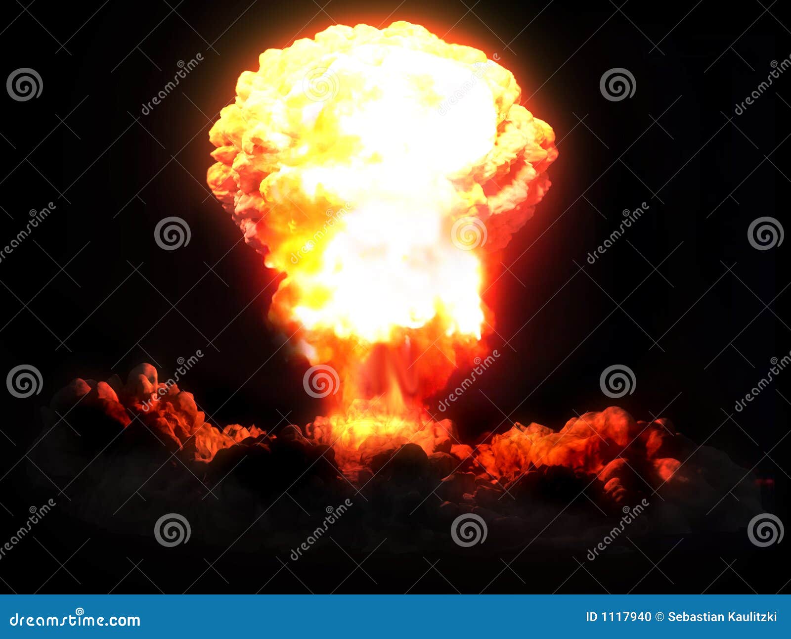 Kern explosie stock foto. Image of explodeer, aarde, explosie - 1117940