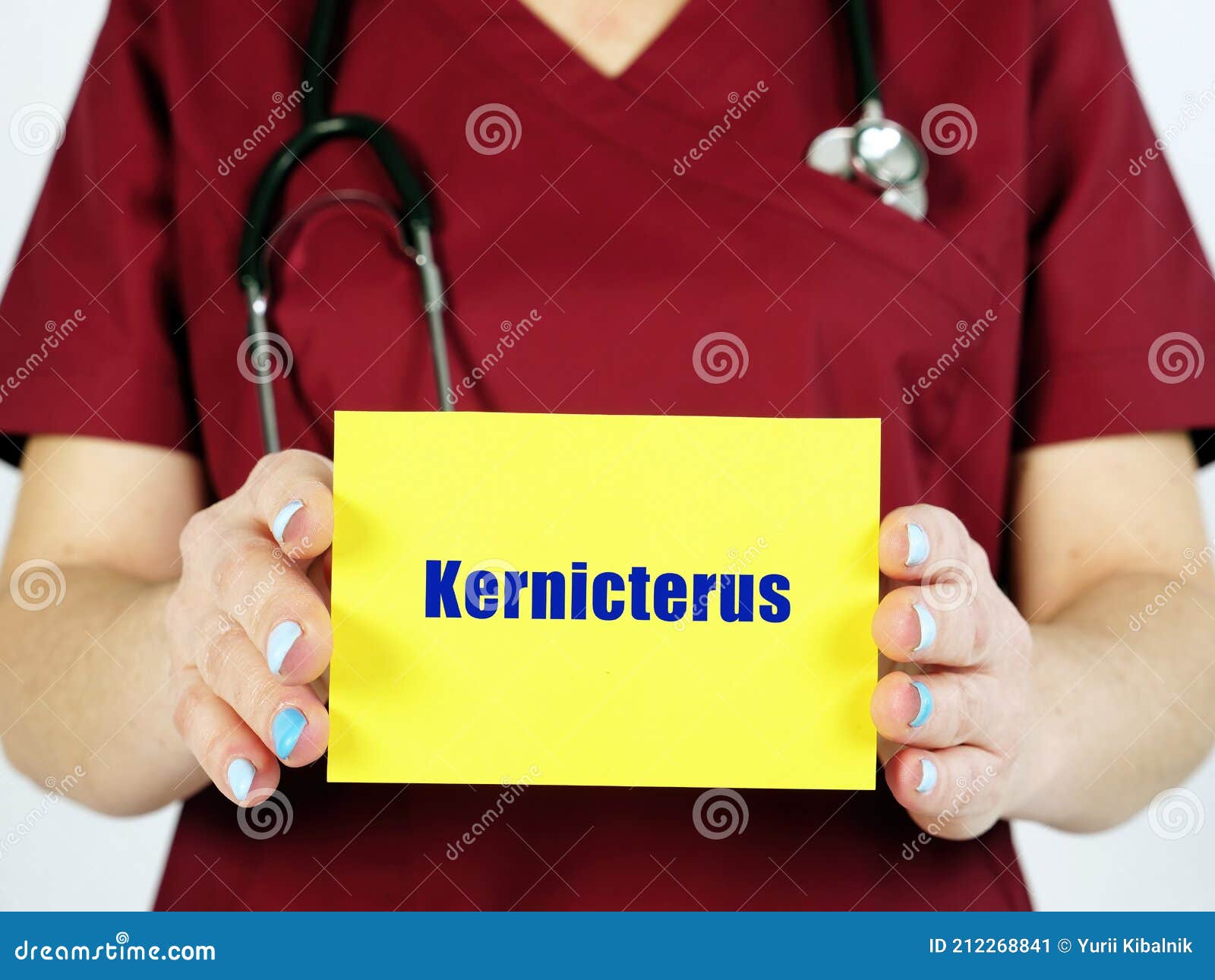 Kernicterus Inscription on the Sheet Stock Image - Image of ...