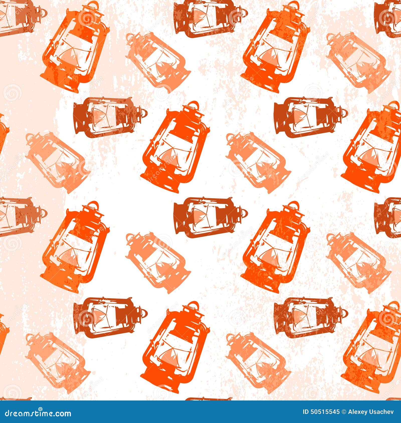 Kerosene Lantern Seamless Pattern Stock Vector - Illustration of ...