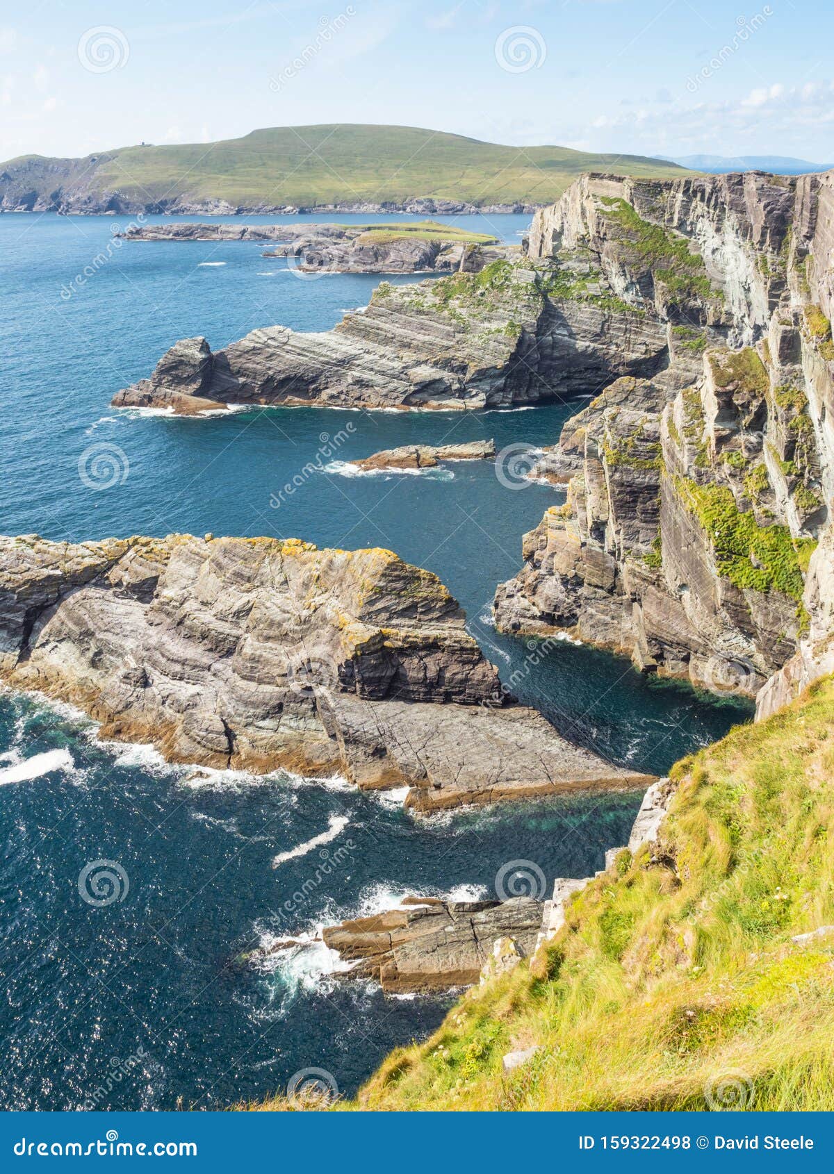 Kerry Cliffs in Ireland stock photo. Image of atlantic - 159322498
