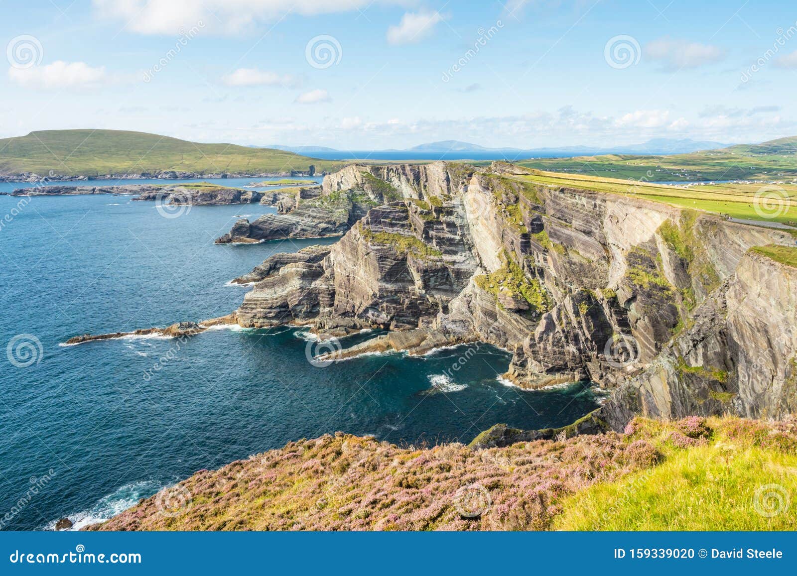 Kerry Cliffs in Ireland stock photo. Image of coast - 159339020
