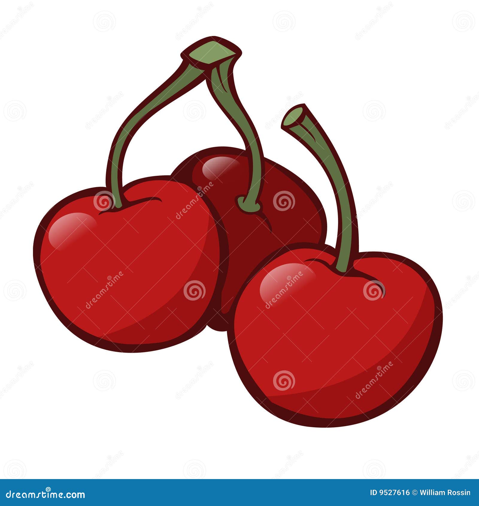 Kersen vector illustratie. Illustration of heerlijk, nave - 9527616