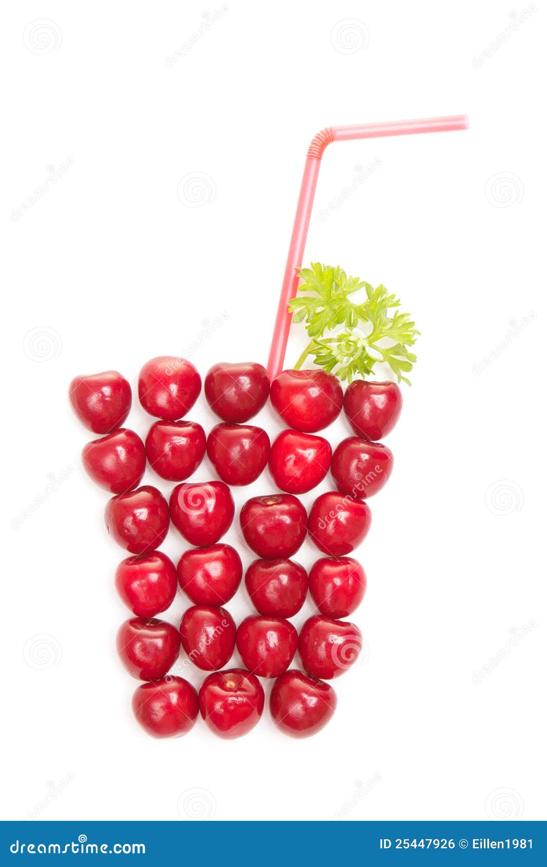 Kersen in De Vorm Van Een Glas Sap Stock Foto - Image of naughty, kers ...
