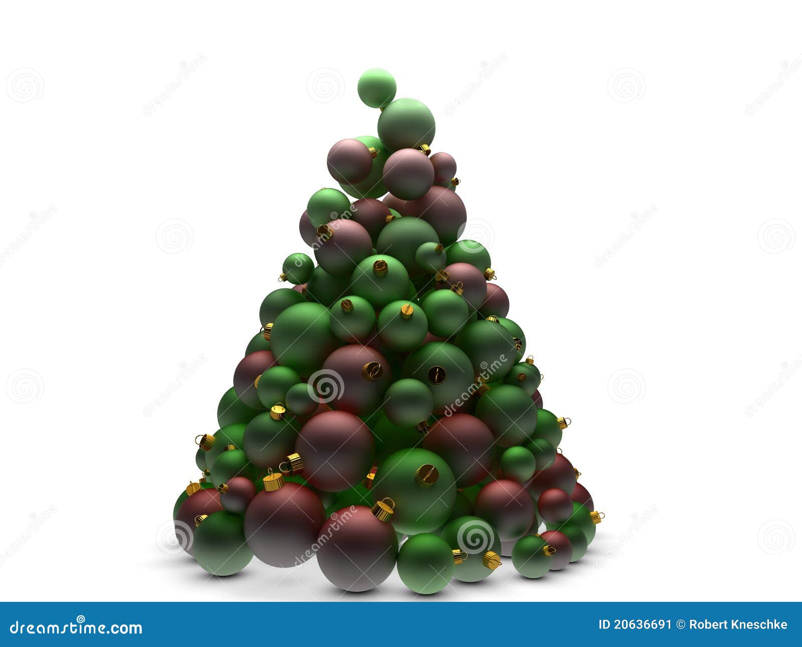 Kerstboom in rood en groen stock illustratie. Illustration of traditie ...