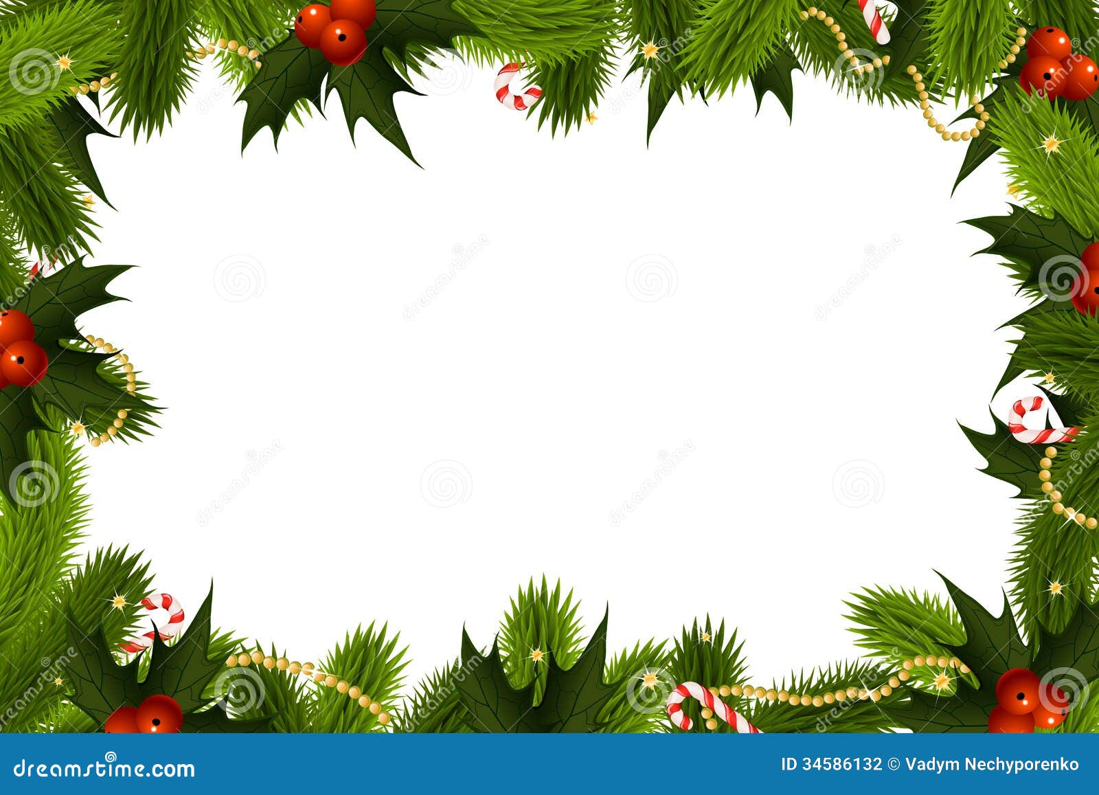Kerstmiskader vector illustratie. Illustration of helder - 34586132